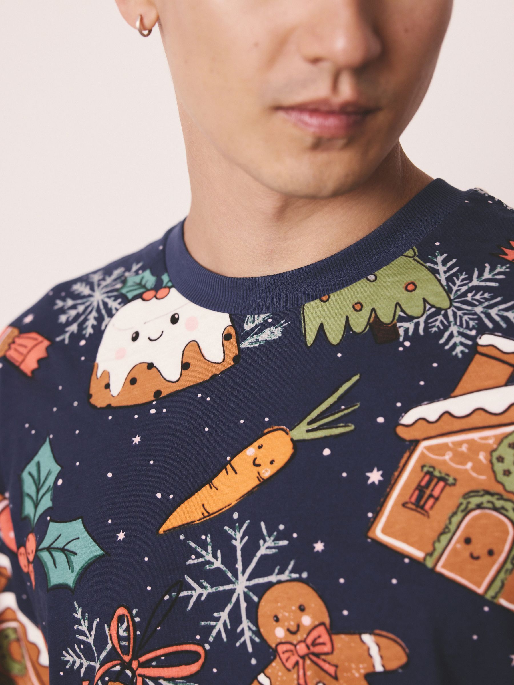 Buy Navy Pudding - Matching Family Christmas Cosy Long Sleeve Pyjamas ...