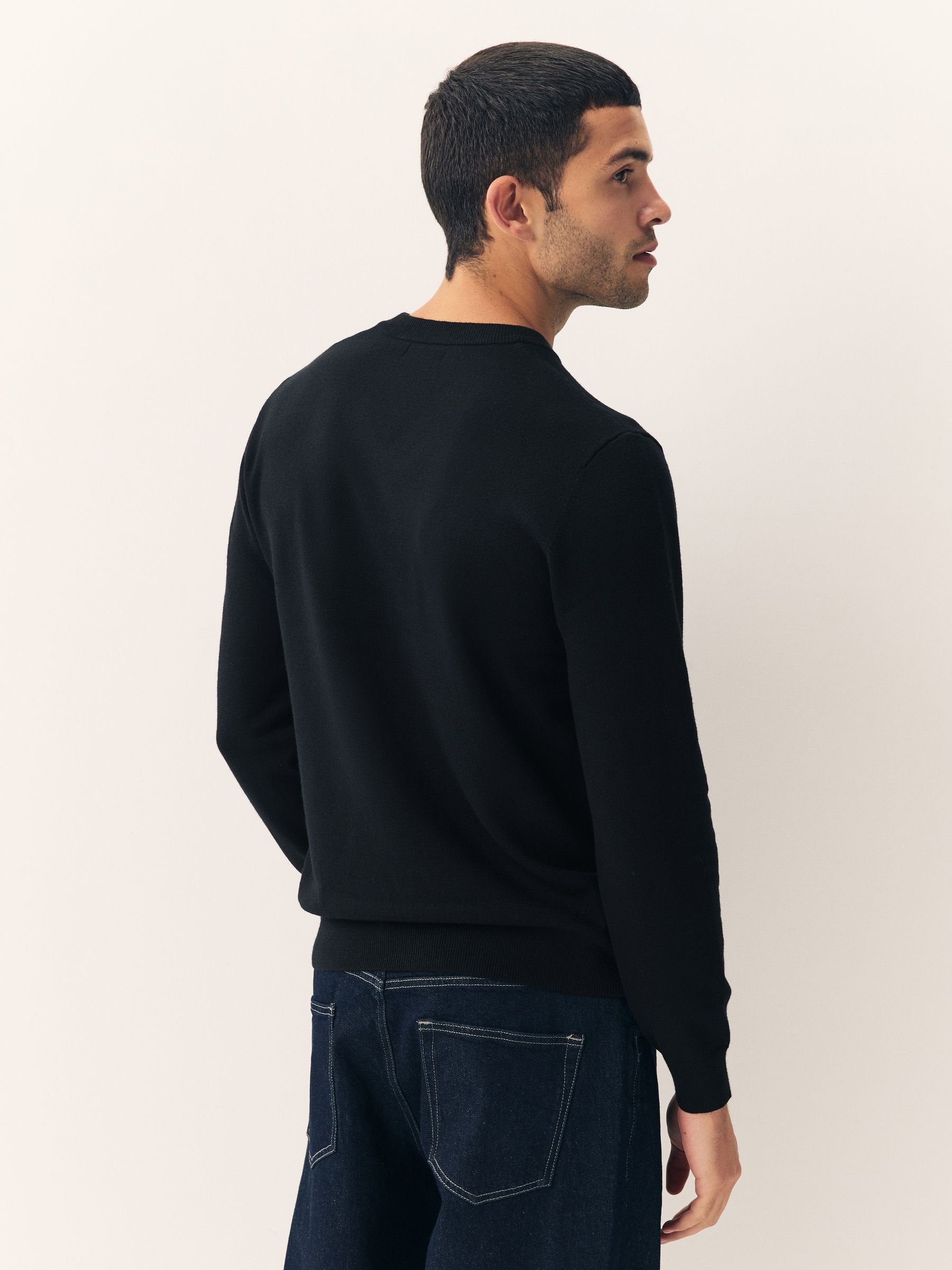 Buy Black Regular Fit Soft Touch V-Neck Jumpers 2 Pack from the Next UK ...