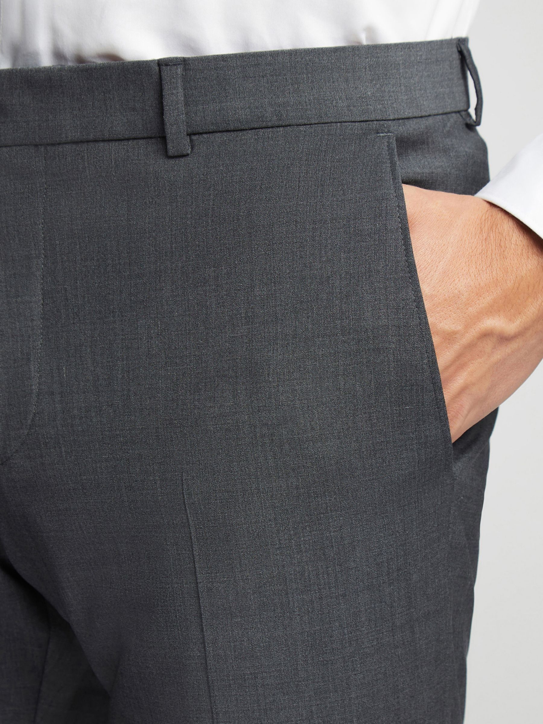Buy Ted Baker Tailoring Grey Prem Panama Slim Suit Trousers from the ...