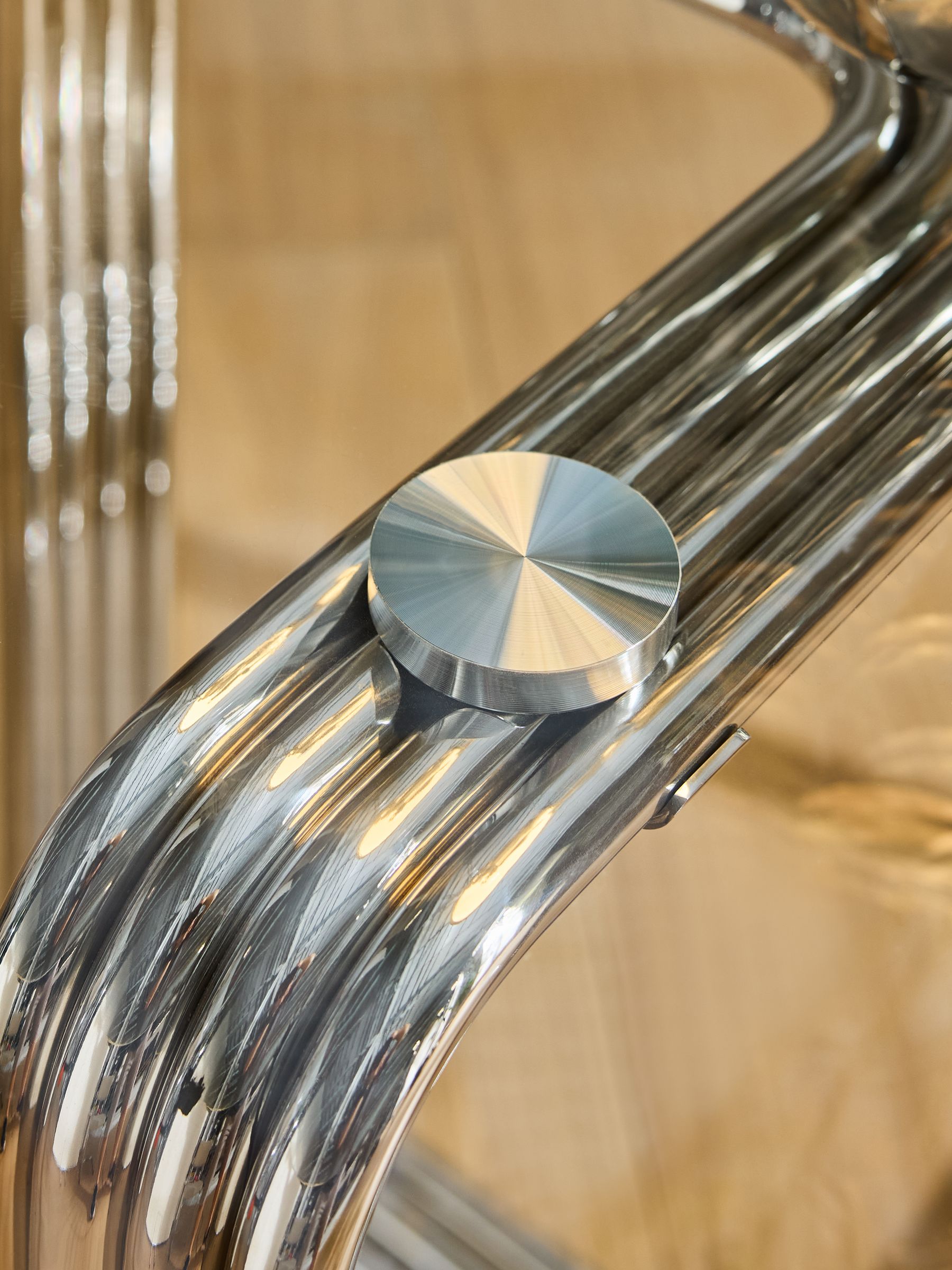 Buy Chrome and Glass Kai Glass 4 Seater Dining Table from Next Ireland