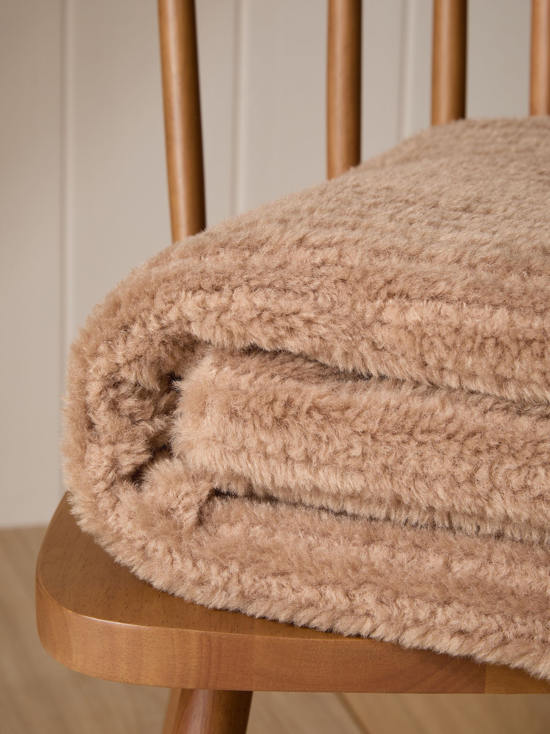 Buy Dark Natural Stripe Texture Fleece Throw from Next Czech Republic