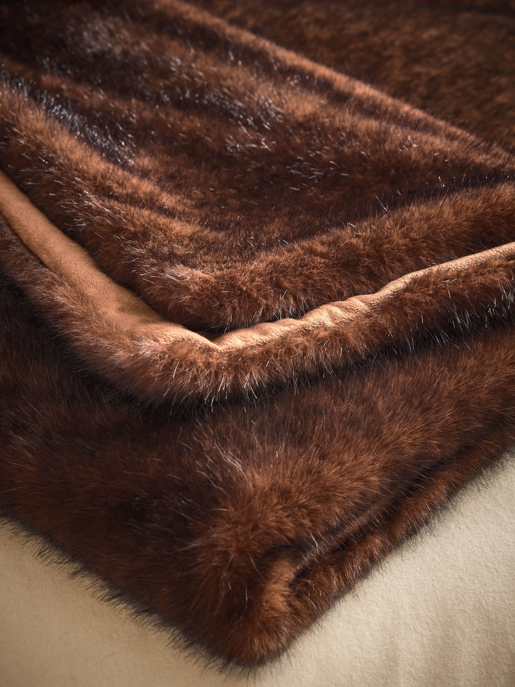 Buy Brown Vintage Faux Fur Throw from the Next UK online shop
