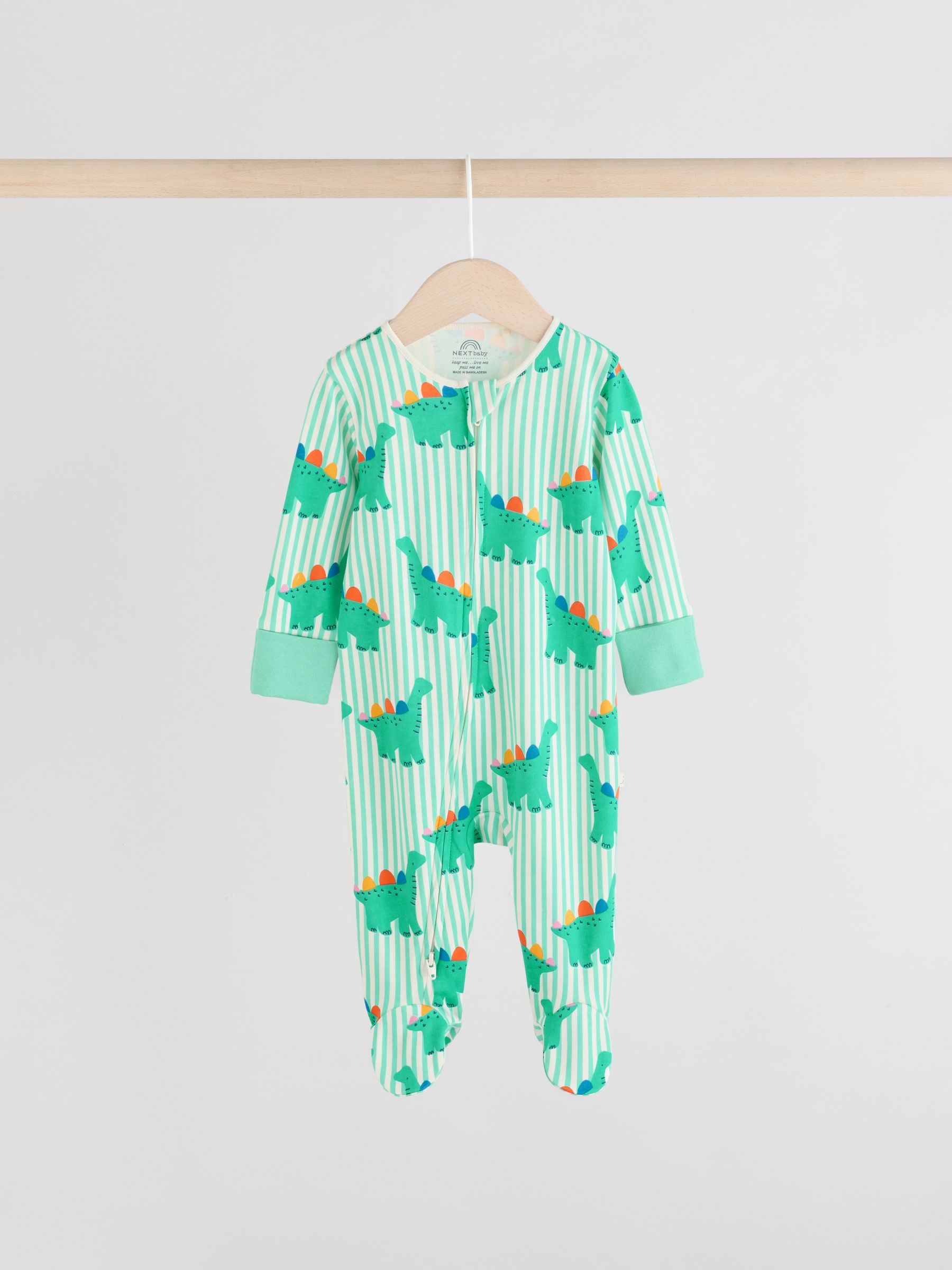 Buy Bright Baby Two Way Zip Sleepsuits 4 Pack (0mths-2yrs) from Next ...