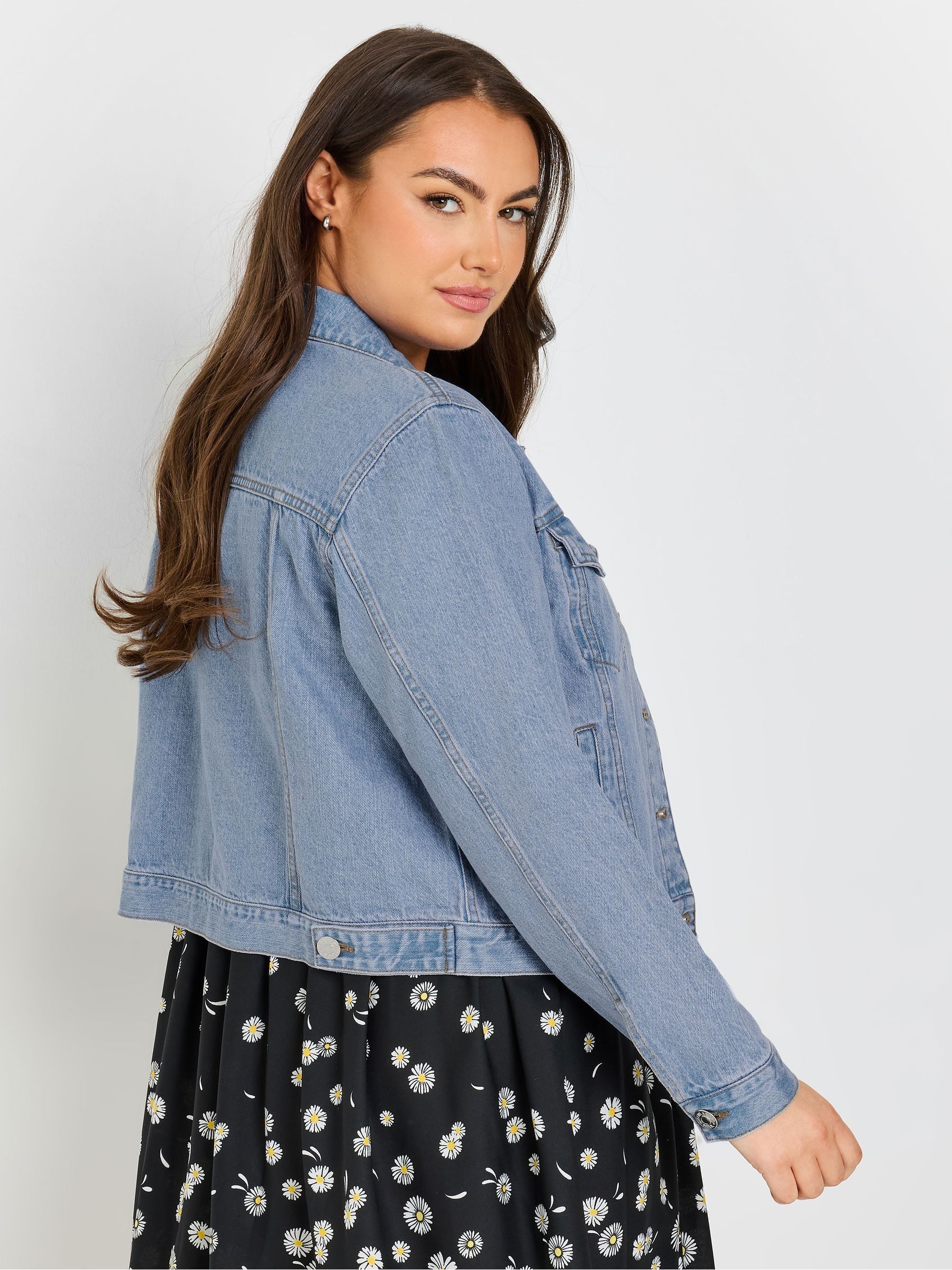 Buy Yours Curve Blue Classic Denim 100% Cotton Jacket from the Next UK ...