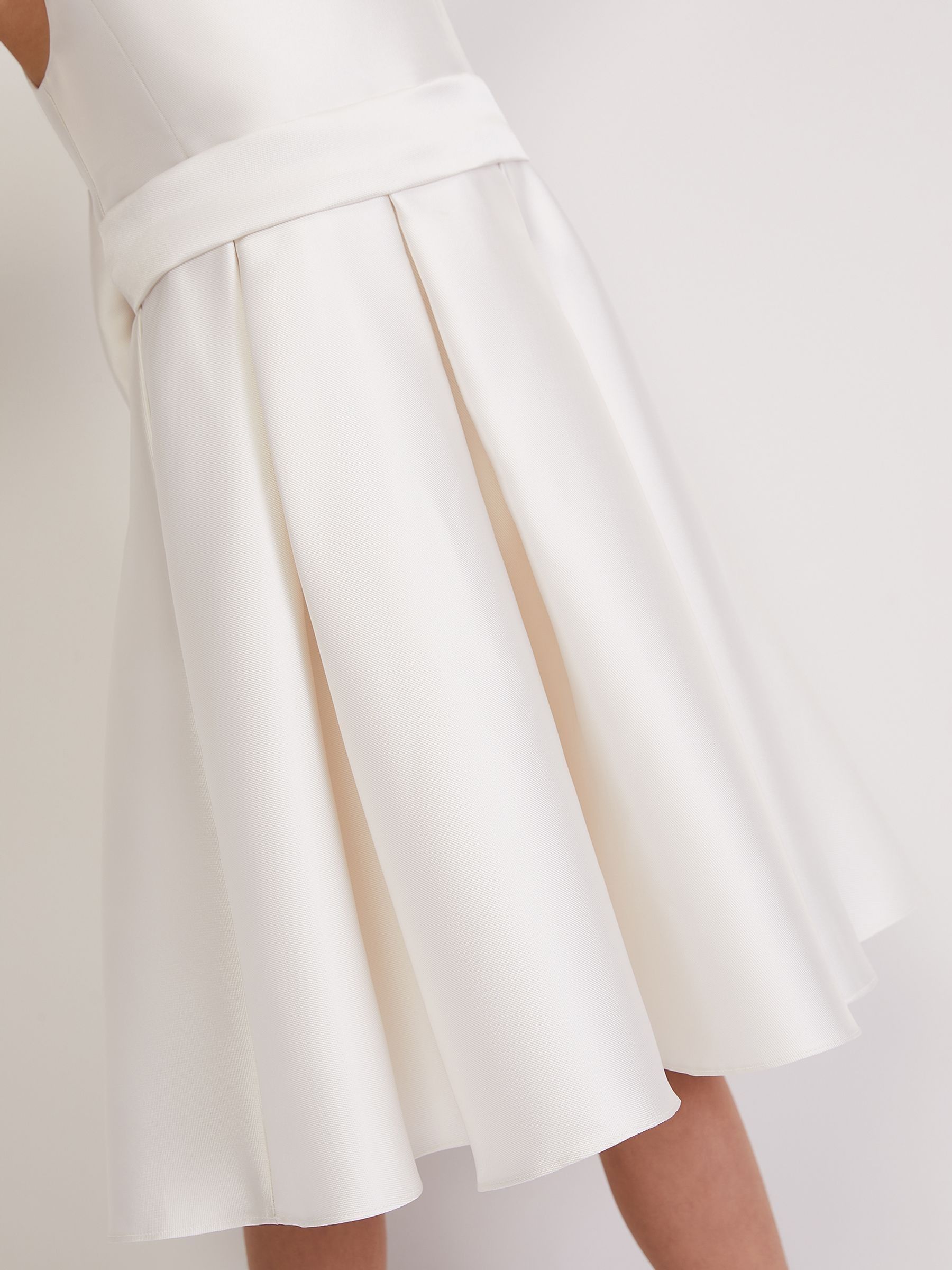 Buy Phase Eight White Melody Ivory Satin Dress from the Next UK online shop