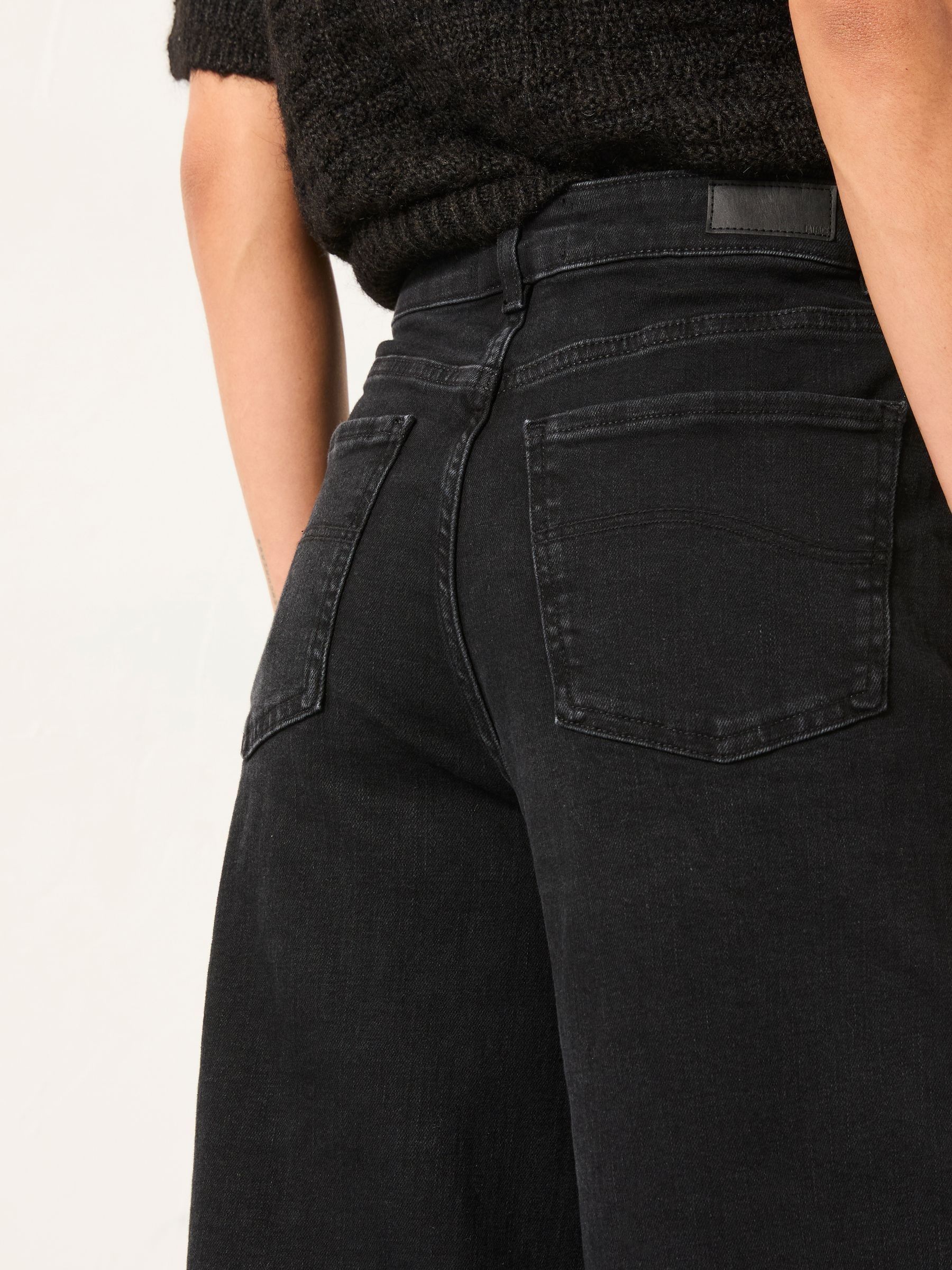 Buy FatFace Welling Black Wide Leg Wide Leg Jeans from the Next UK ...
