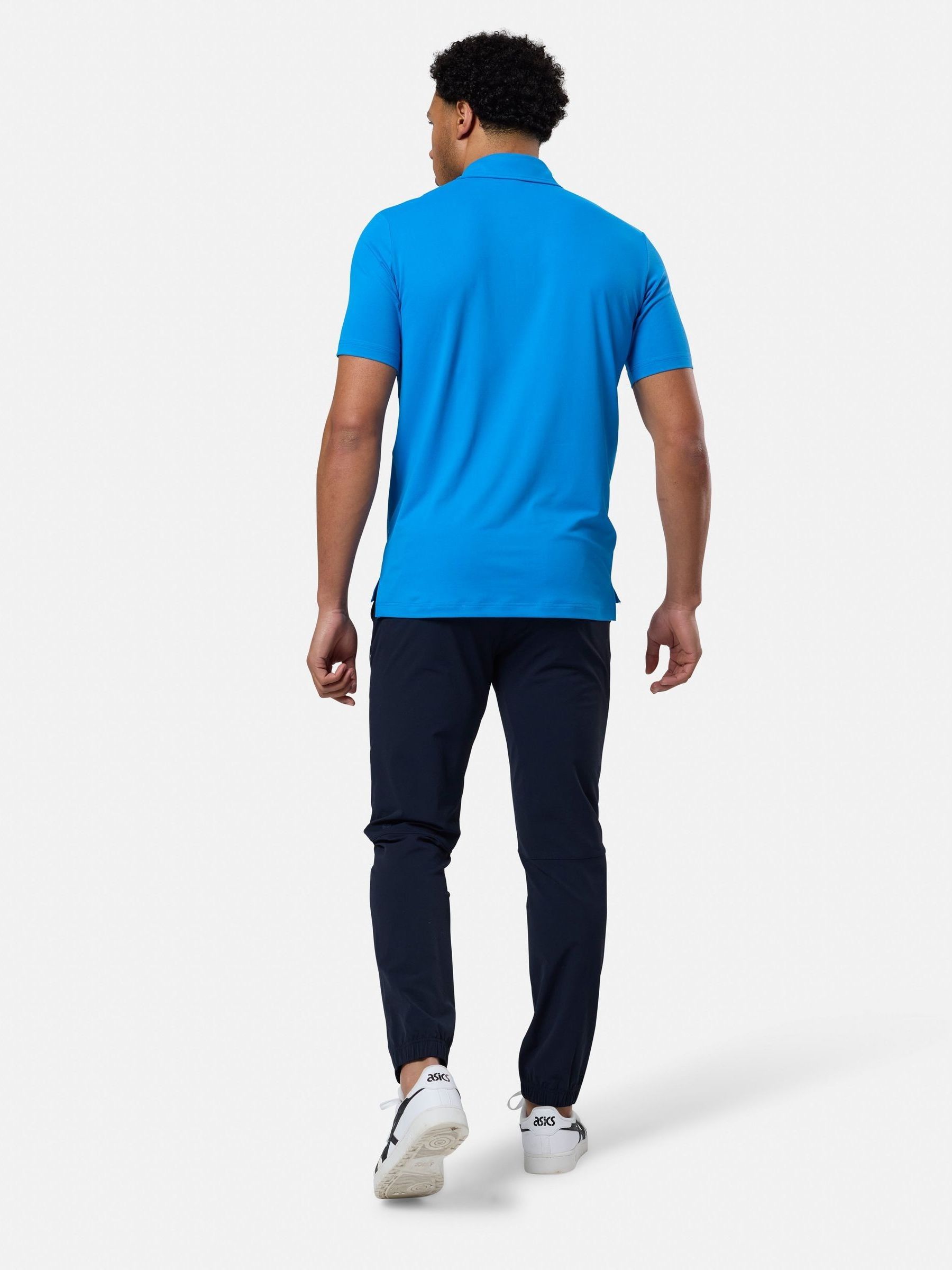 Buy Gym + Coffee Blue Dark Golf Polo Shirt from the Next UK online shop