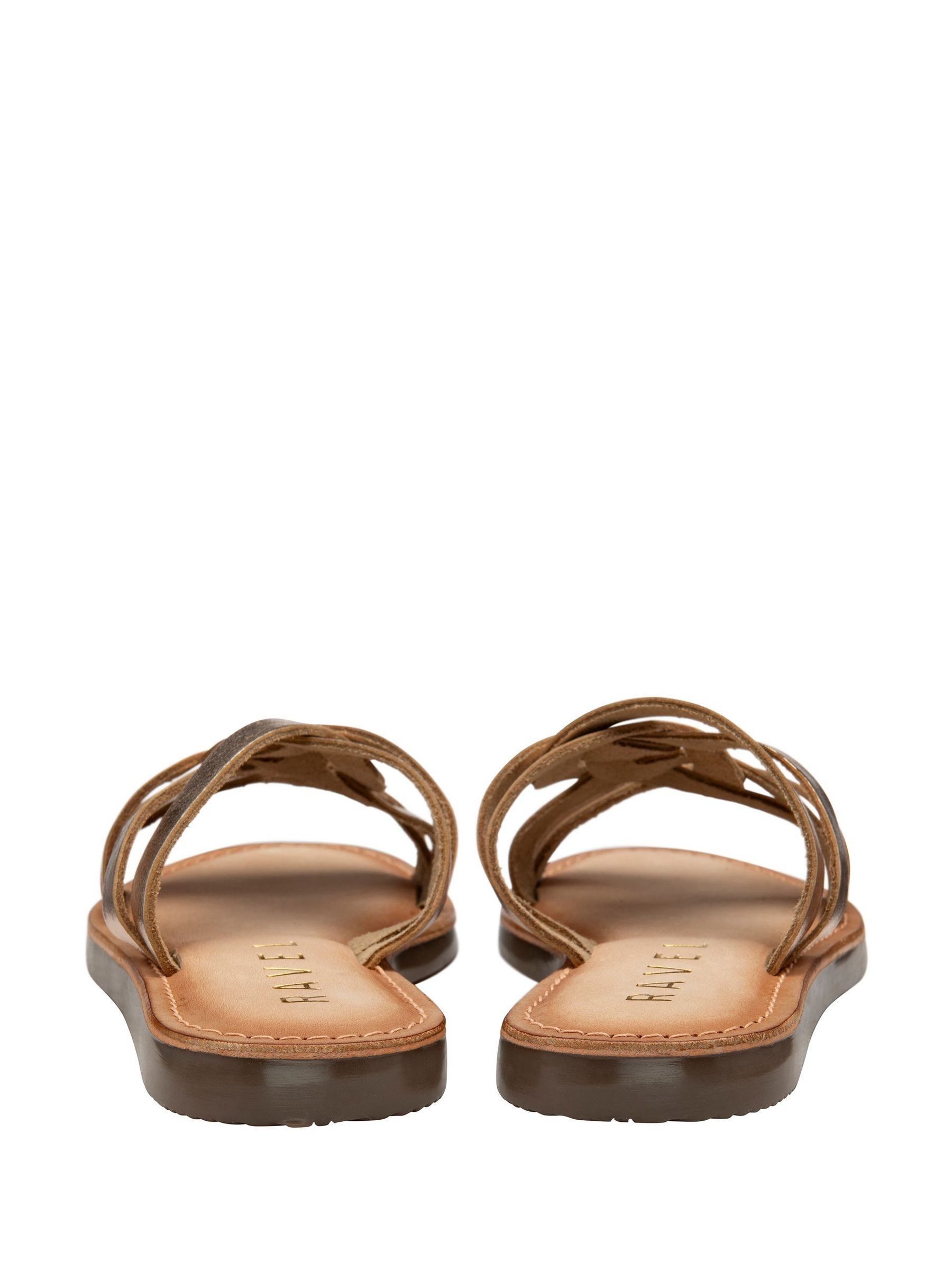 Buy Ravel Gold Leather Flat Mule Sandals from the Next UK online shop