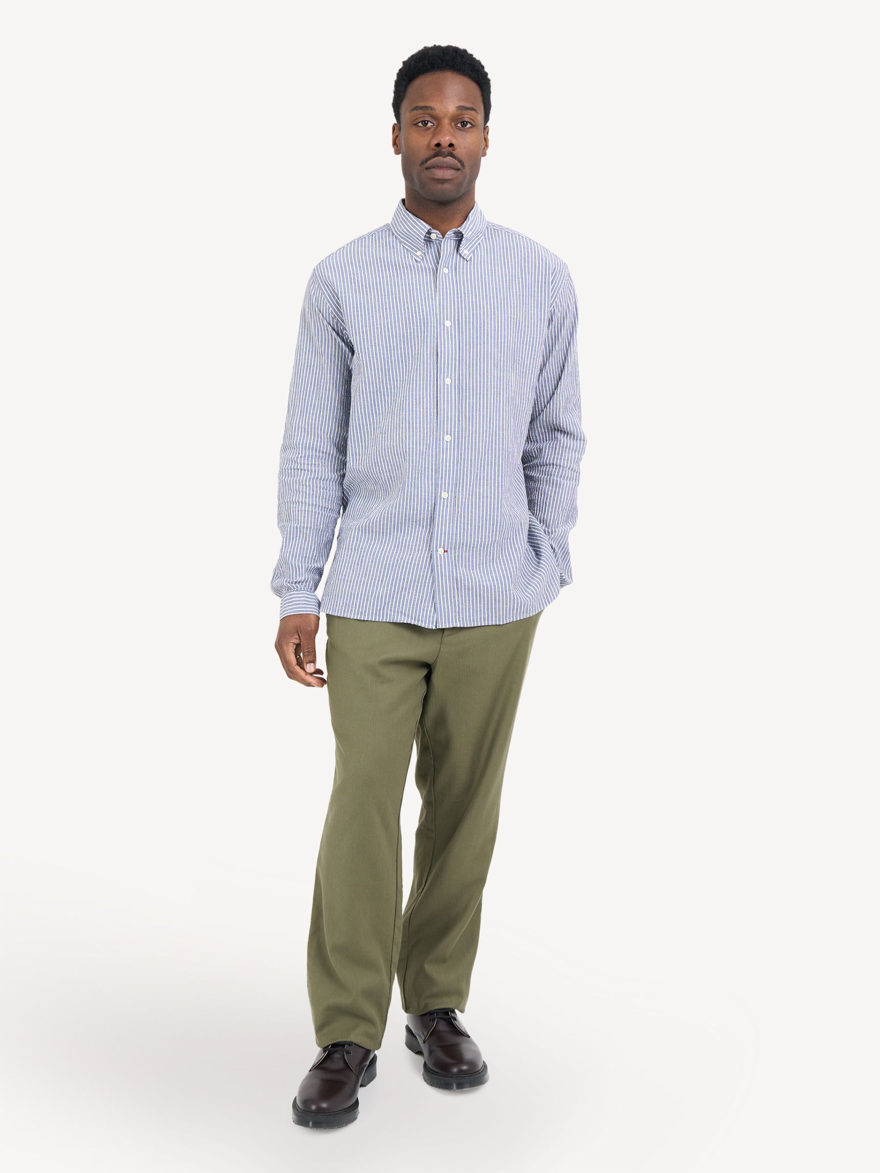 Buy Oliver Spencer Oliver Spencer Blue Brook Finch Shirt from Next Belgium