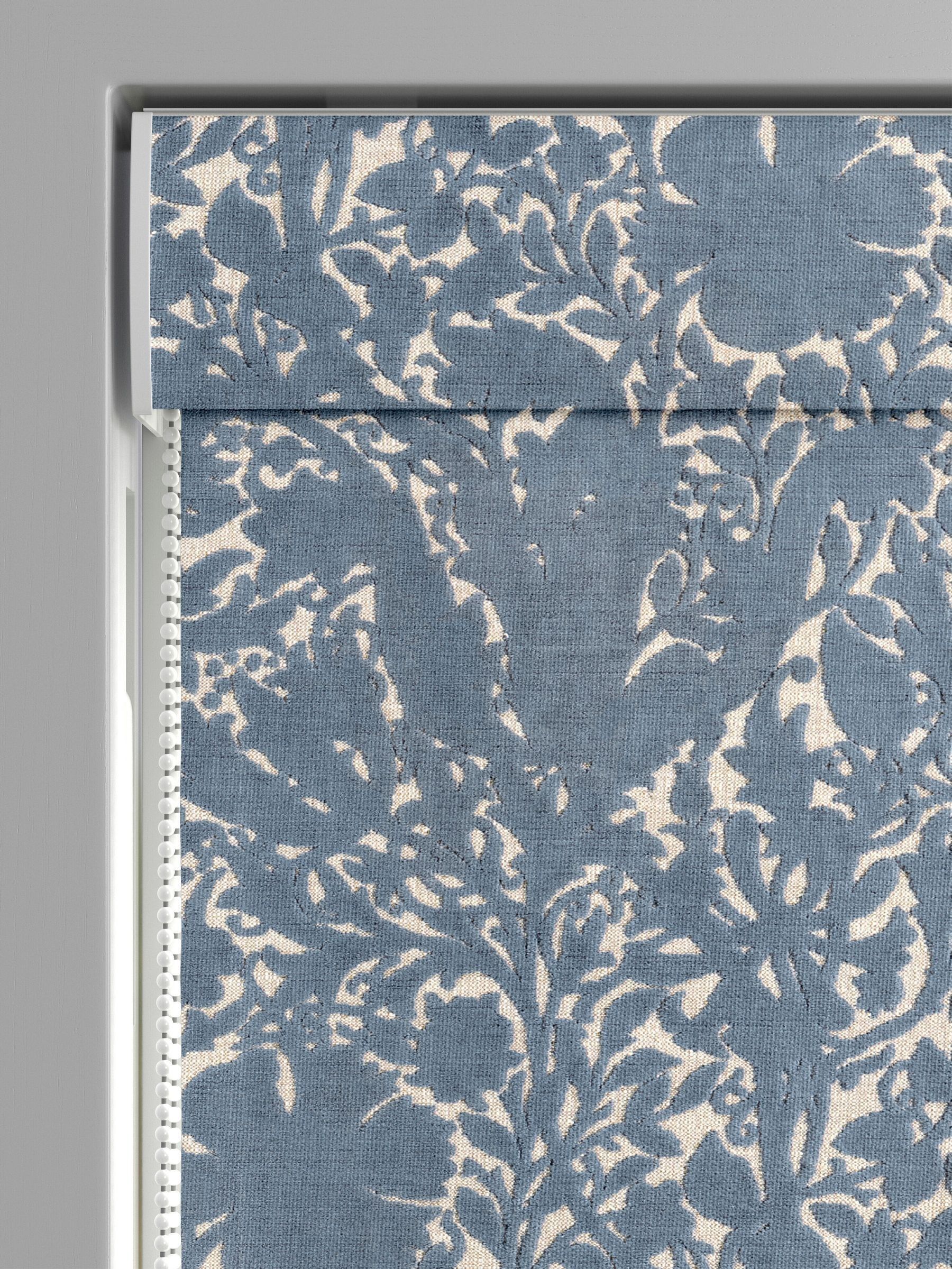 Buy William Morris At Home Indigo Blue Compton Silhouette Velvet Made ...