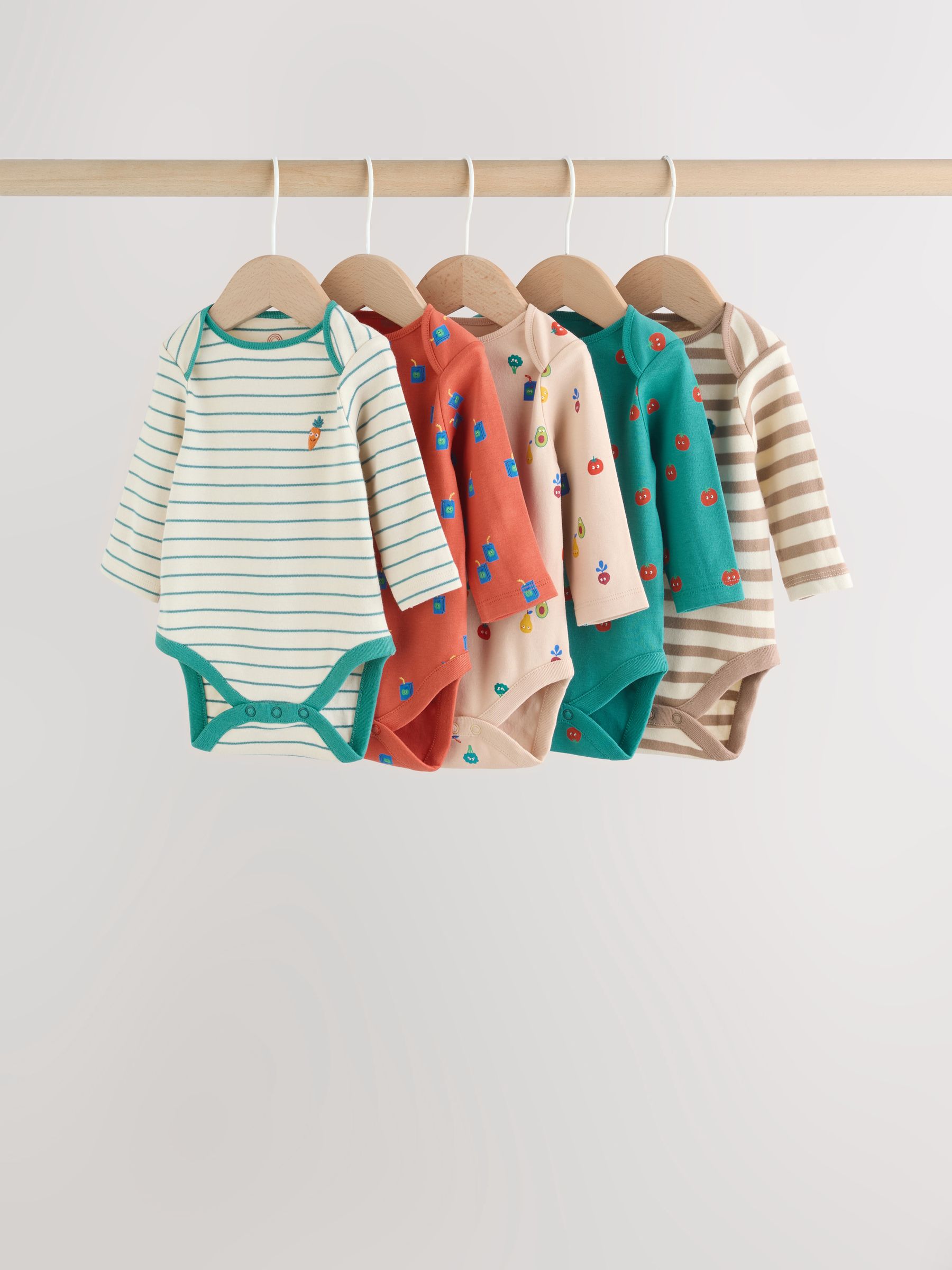 Buy Bright Baby Bodysuits 5 Pack from the Next UK online shop