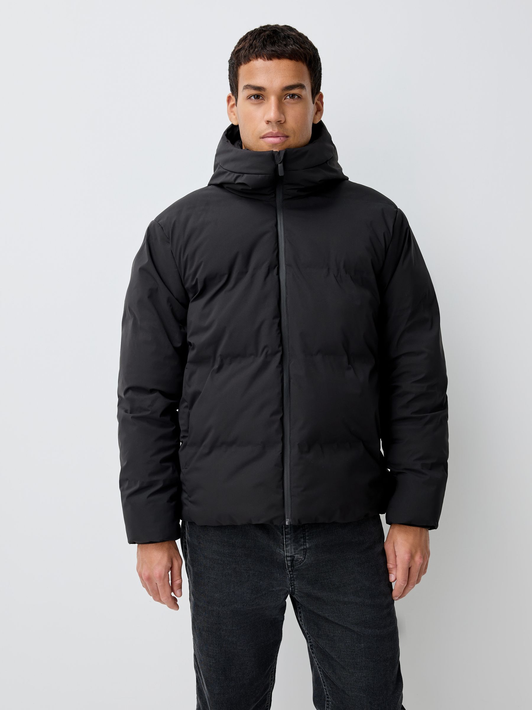 Buy Black ThermoGen Shower Resistant Puffer Jacket from the Next UK ...
