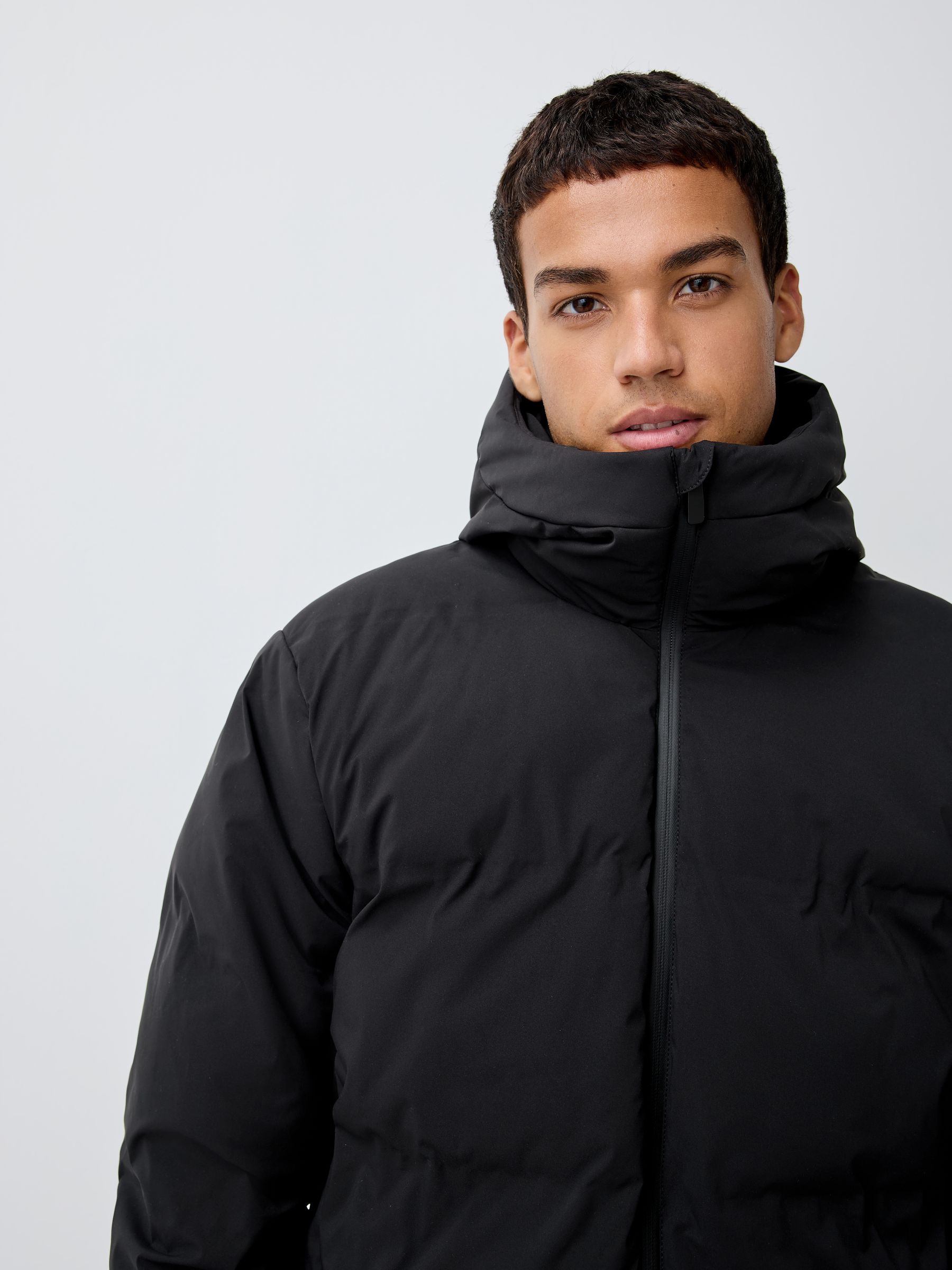Buy Black ThermoGen Shower Resistant Puffer Jacket from the Next UK ...