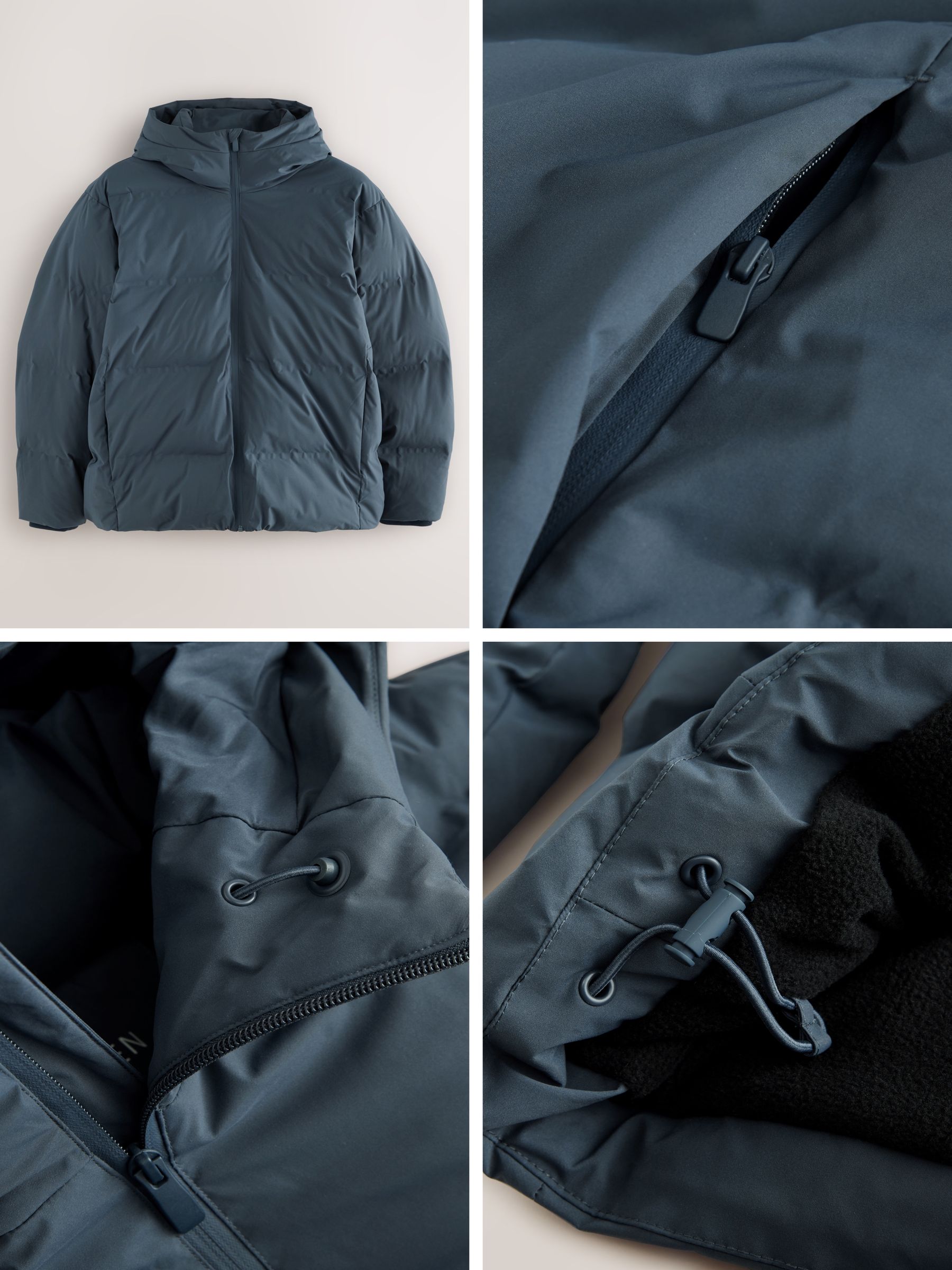 Buy Blue ThermoGen Shower Resistant Puffer Jacket from the Next UK ...