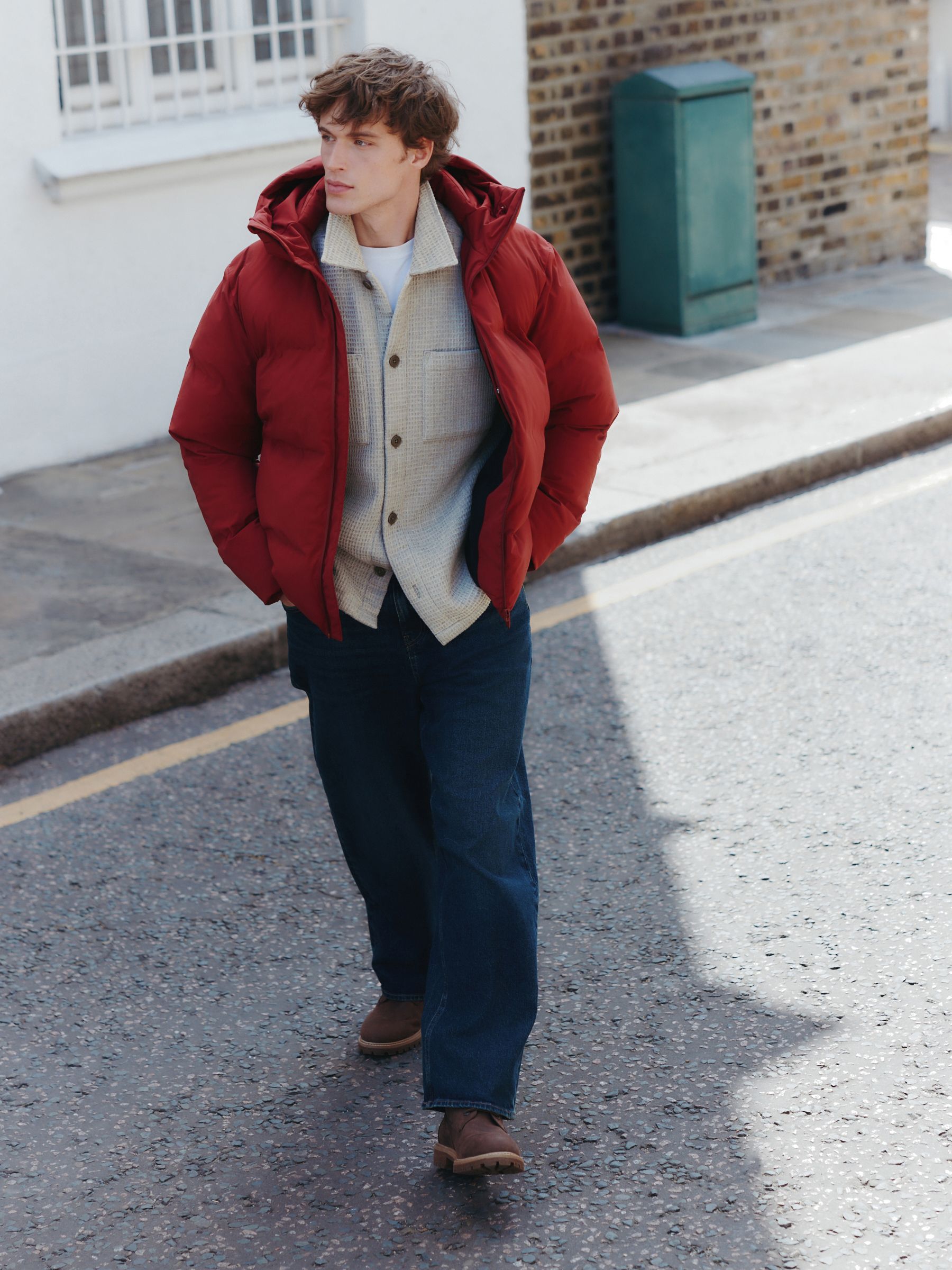 Buy Red ThermoGen Shower Resistant Puffer Jacket from the Next UK ...