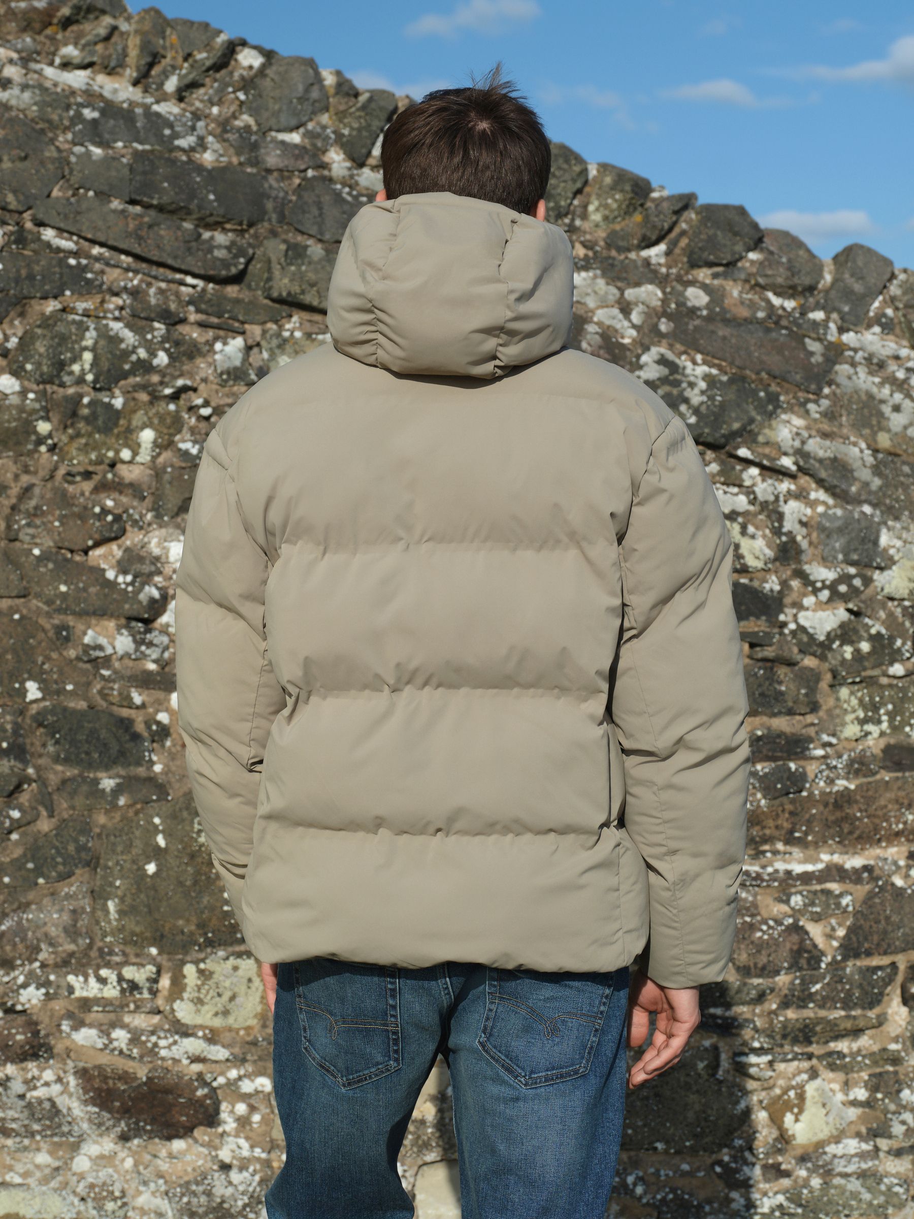 Buy Stone ThermoGen Shower Resistant Puffer Jacket from the Next UK ...