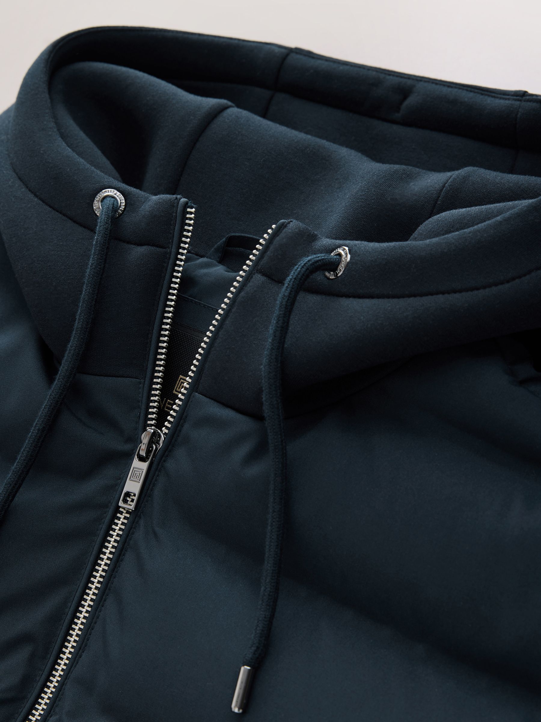 Buy Navy Blue Hybrid Quilted Jacket from the Next UK online shop