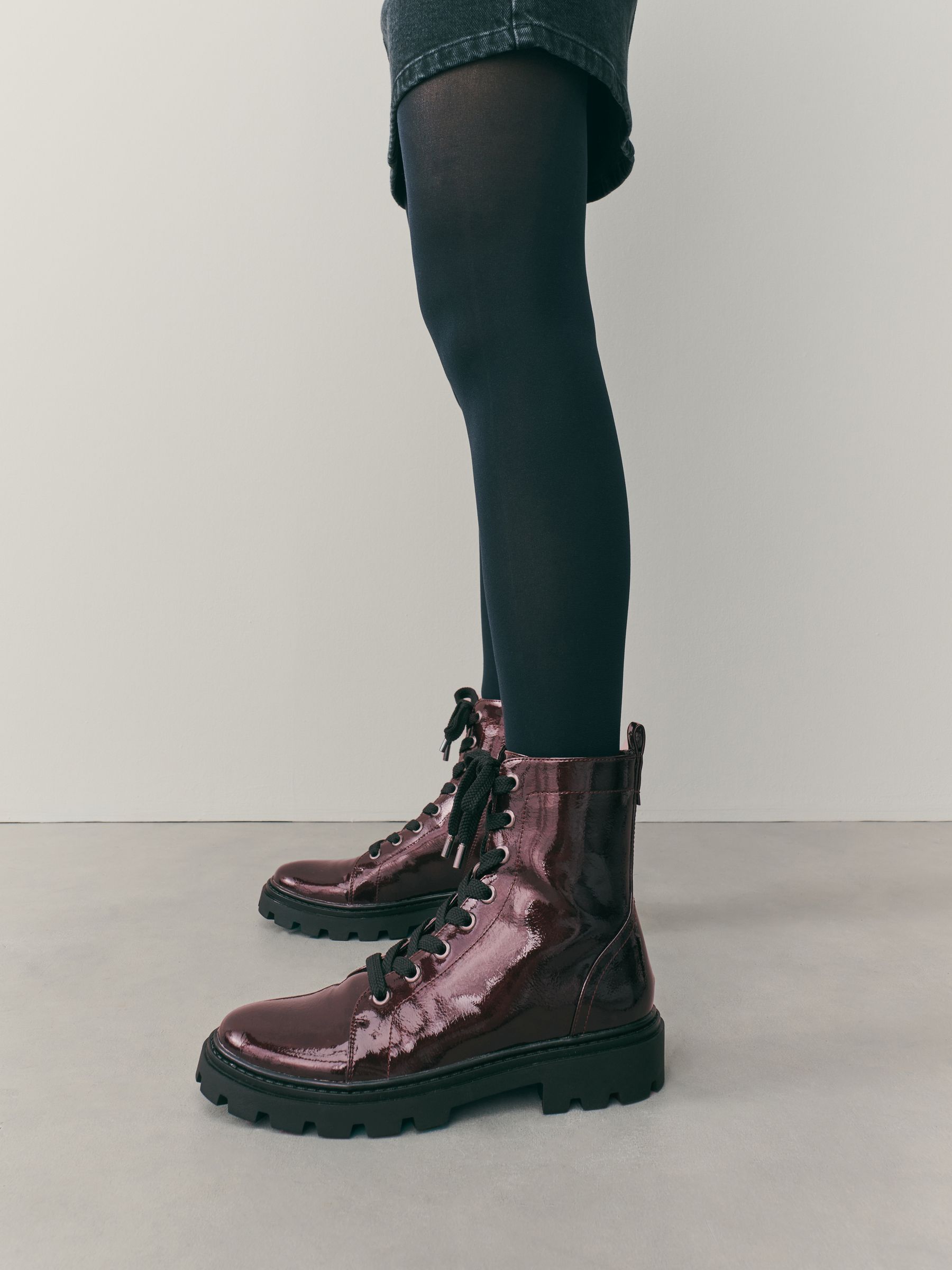 Buy Chocolate Brown Standard/Wide Fit Forever Comfort® Lace-Up Boots ...