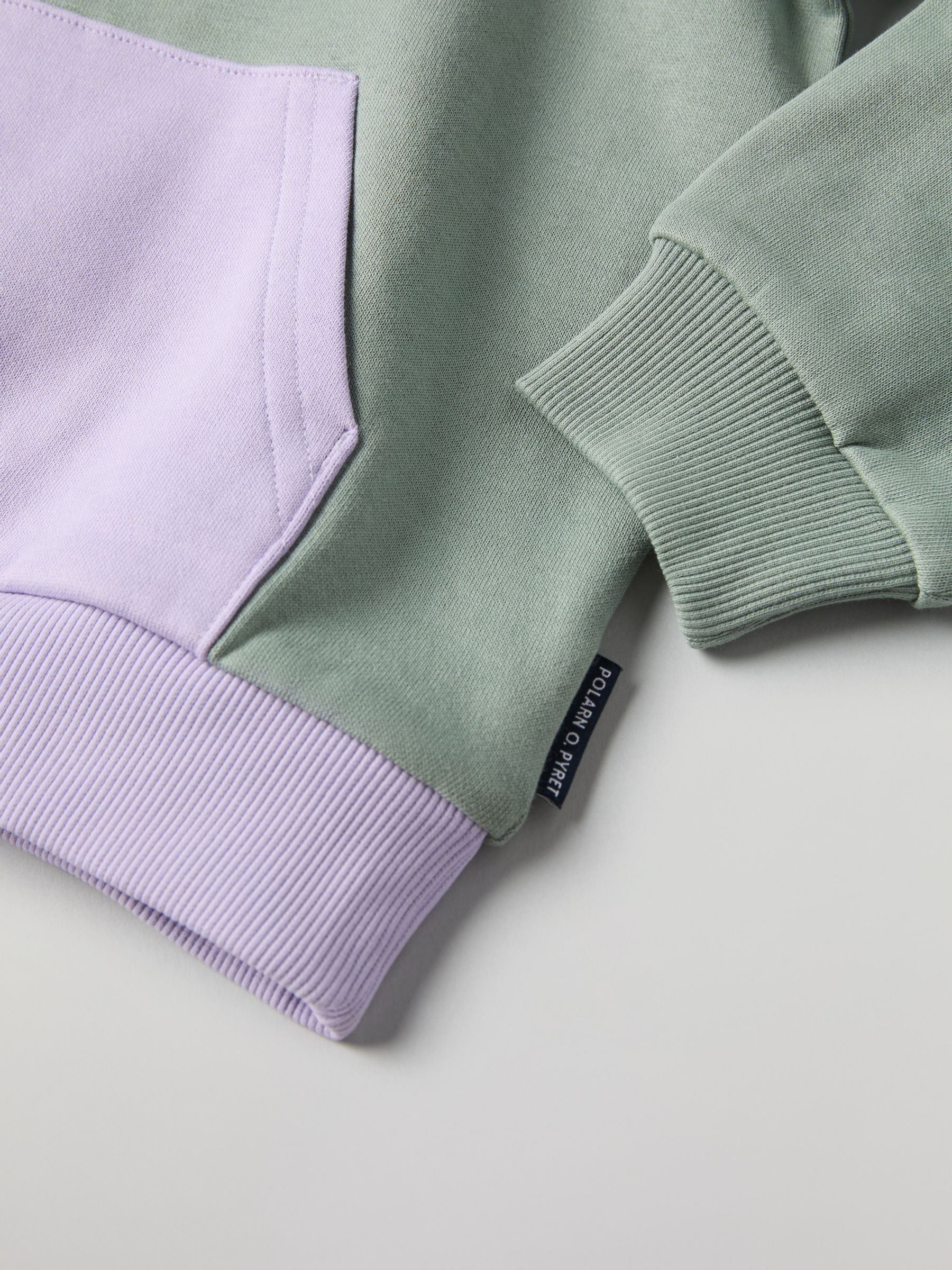 Buy Polarn O. Pyret Green Cotton Block Colour Sweatshirt from the Next ...