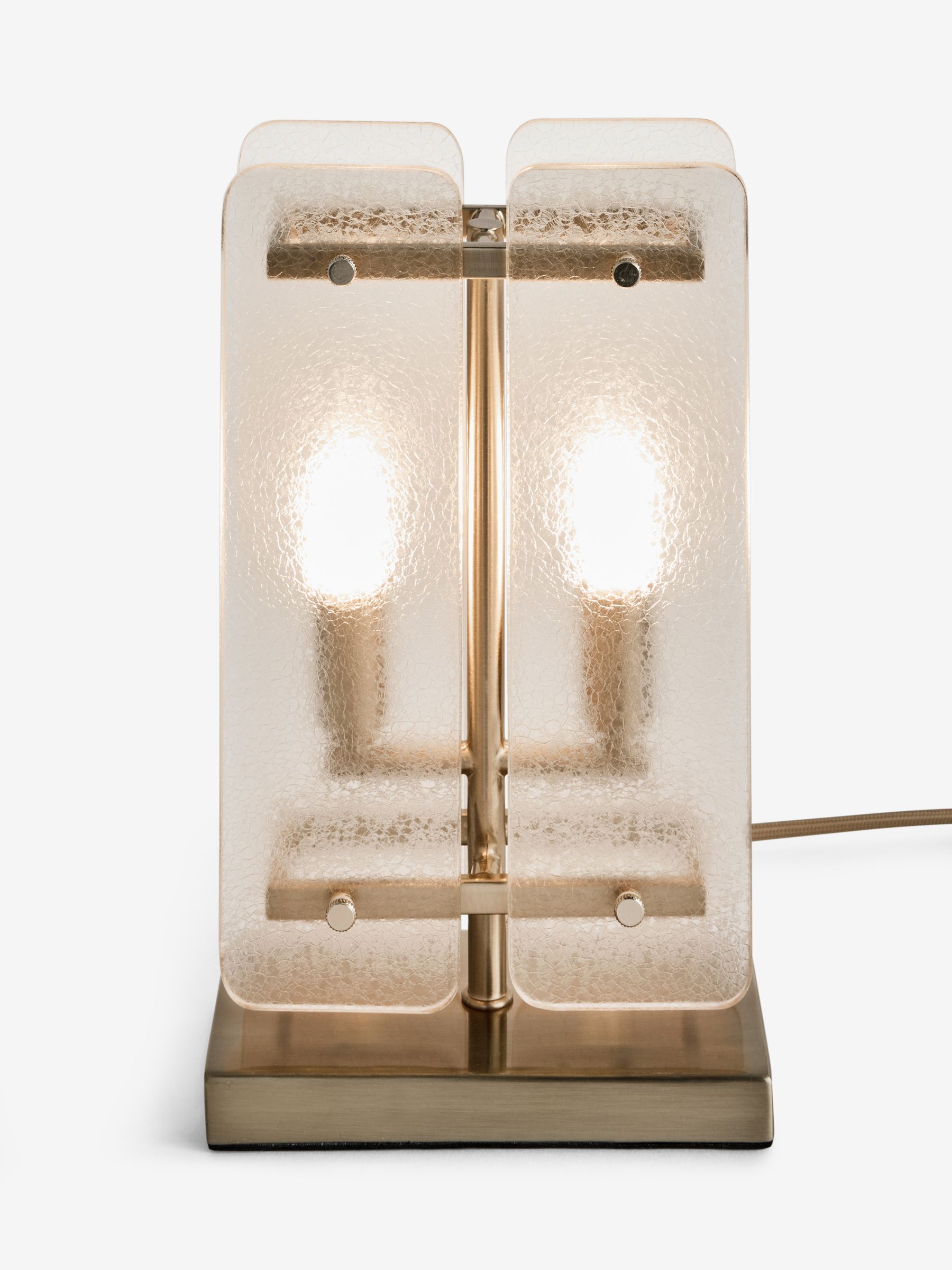 Buy Lipsy Champagne Gold Crackle Glass Table Lamp from the Next UK ...