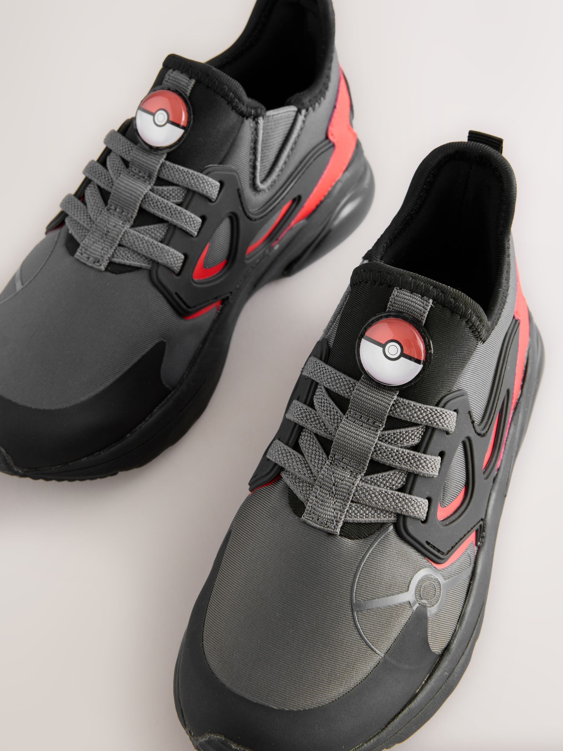 Buy Grey Pokemon Elastic Lace Trainers from the Next UK online shop