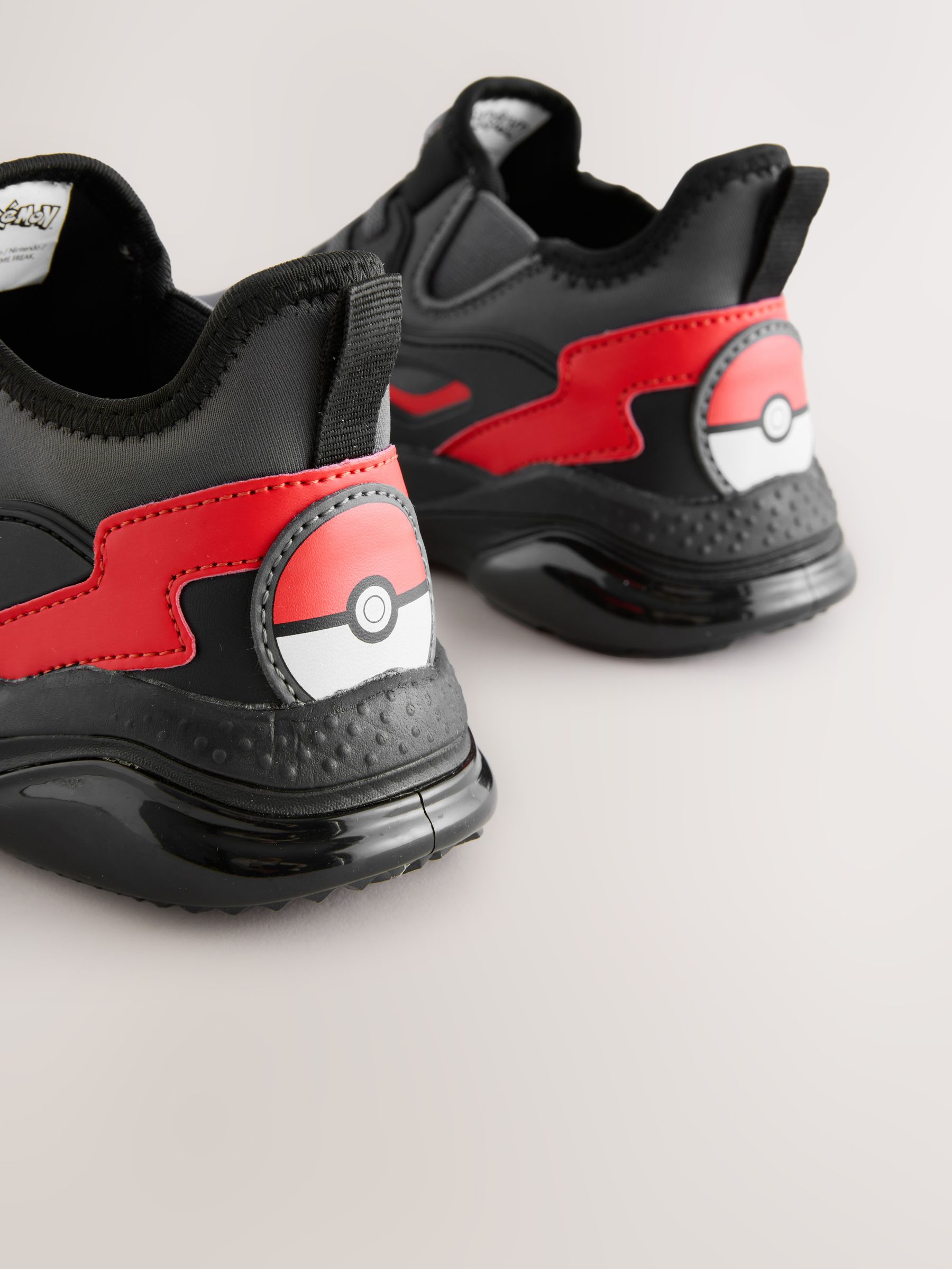 Buy Grey Pokemon Elastic Lace Trainers from Next USA