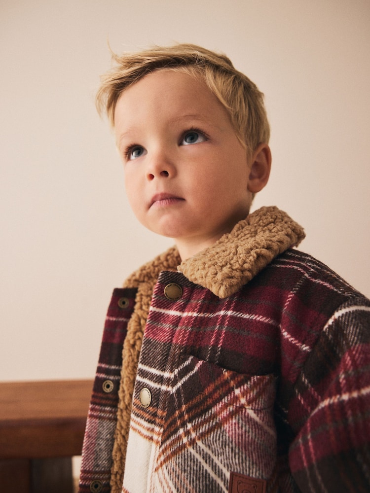 red checked borg jacket