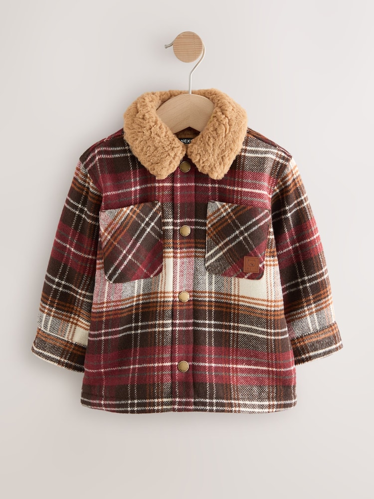 red checked borg jacket