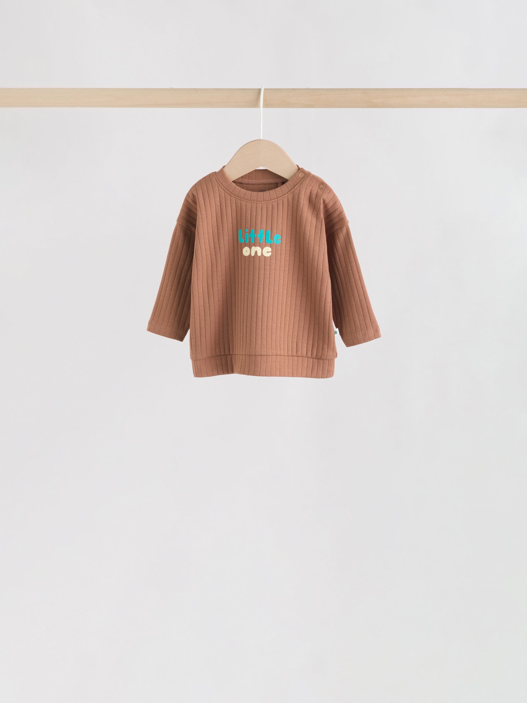 Buy Green/Brown Slogan Tops and Leggings 6 Piece Baby Set (0mths-3yrs ...