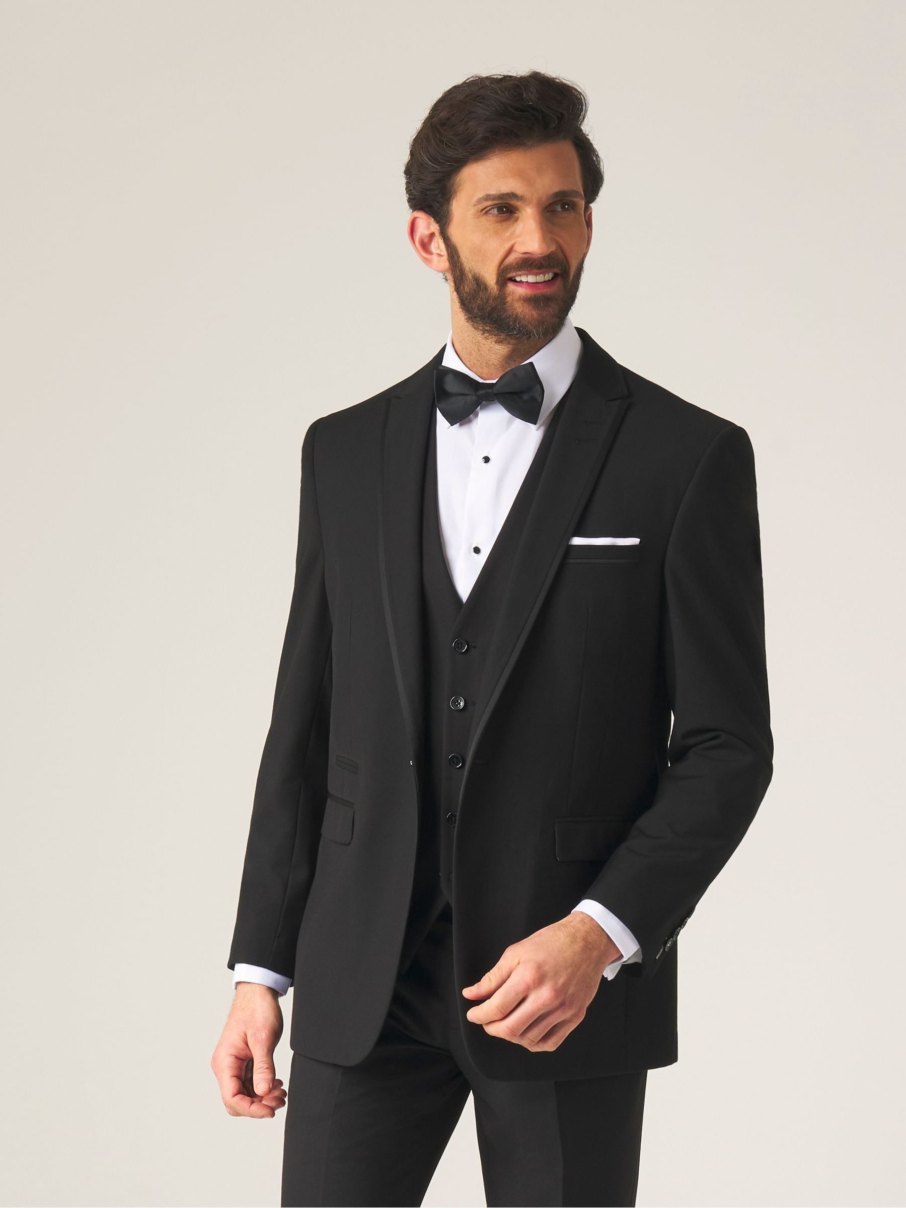 Buy Skopes Black Tailored Fit Ronson Dinner Suit Jacket from the Next ...