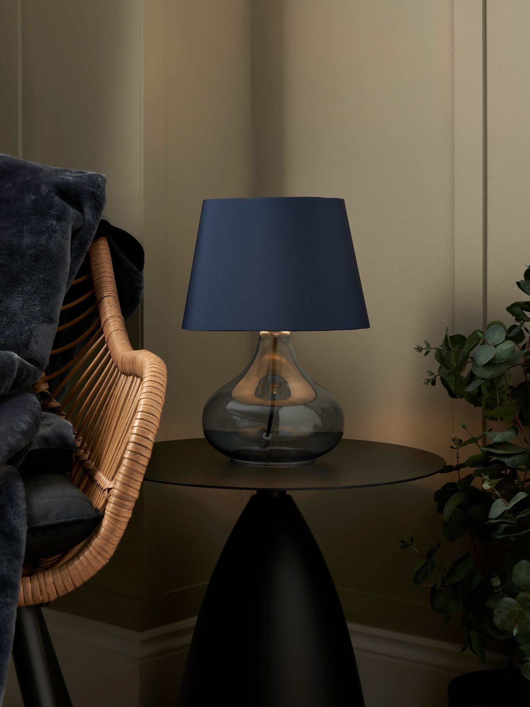 Buy BHS Blue Glass Table Lamp from the Next UK online shop