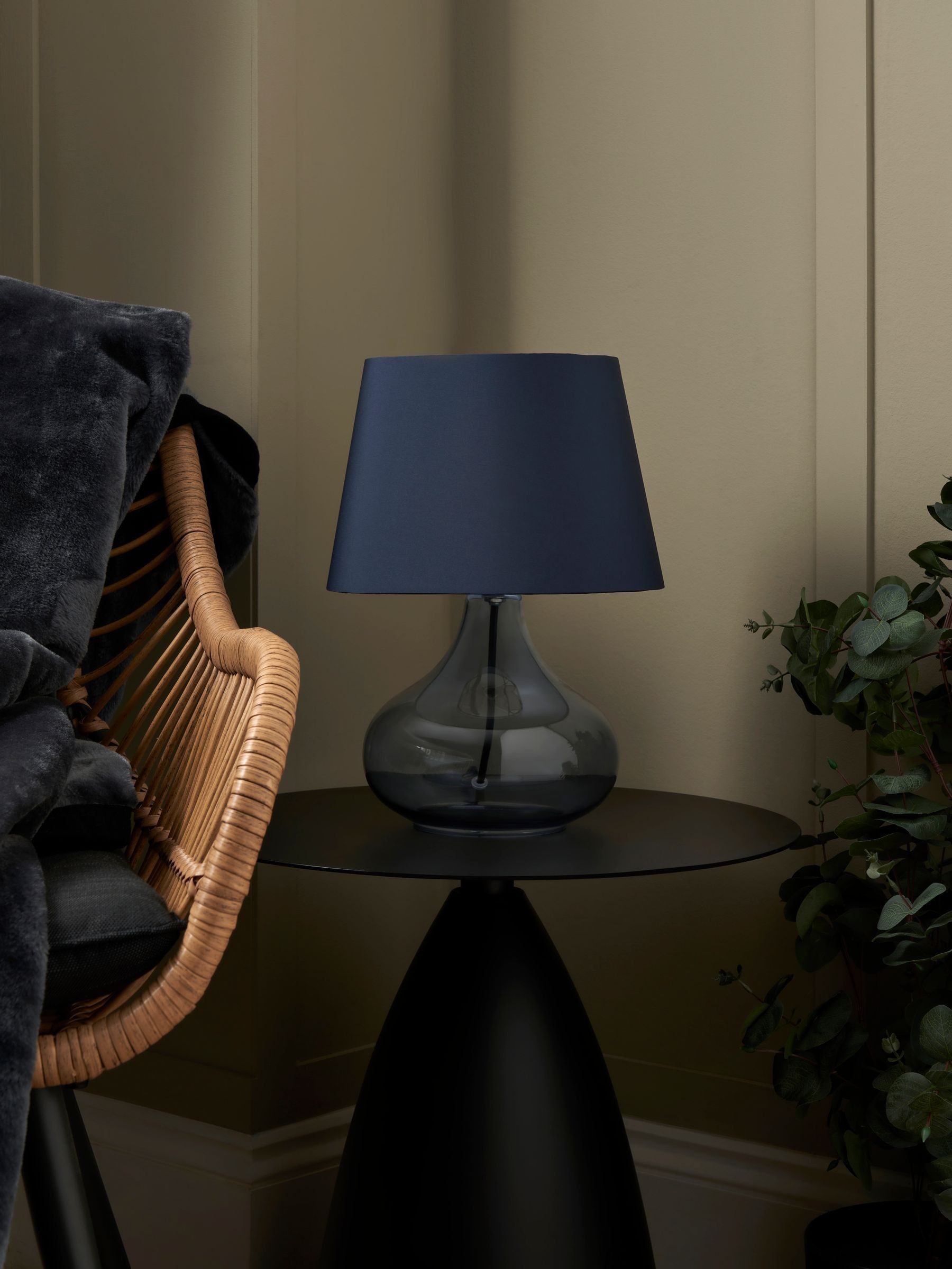 Buy BHS Blue Glass Table Lamp from the Next UK online shop
