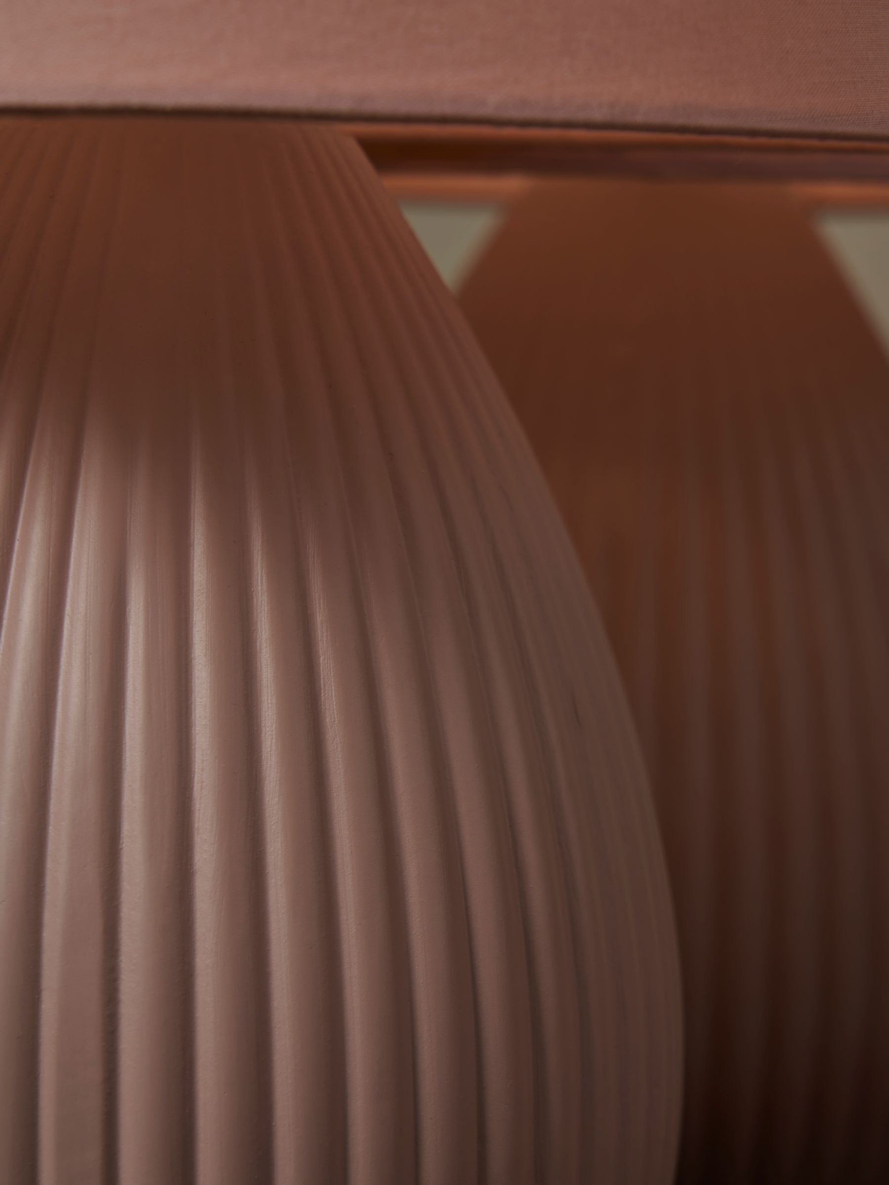 Buy BHS Set of 2 Dusky Pink Teardrop Ceramic Table Lamp from the Next ...