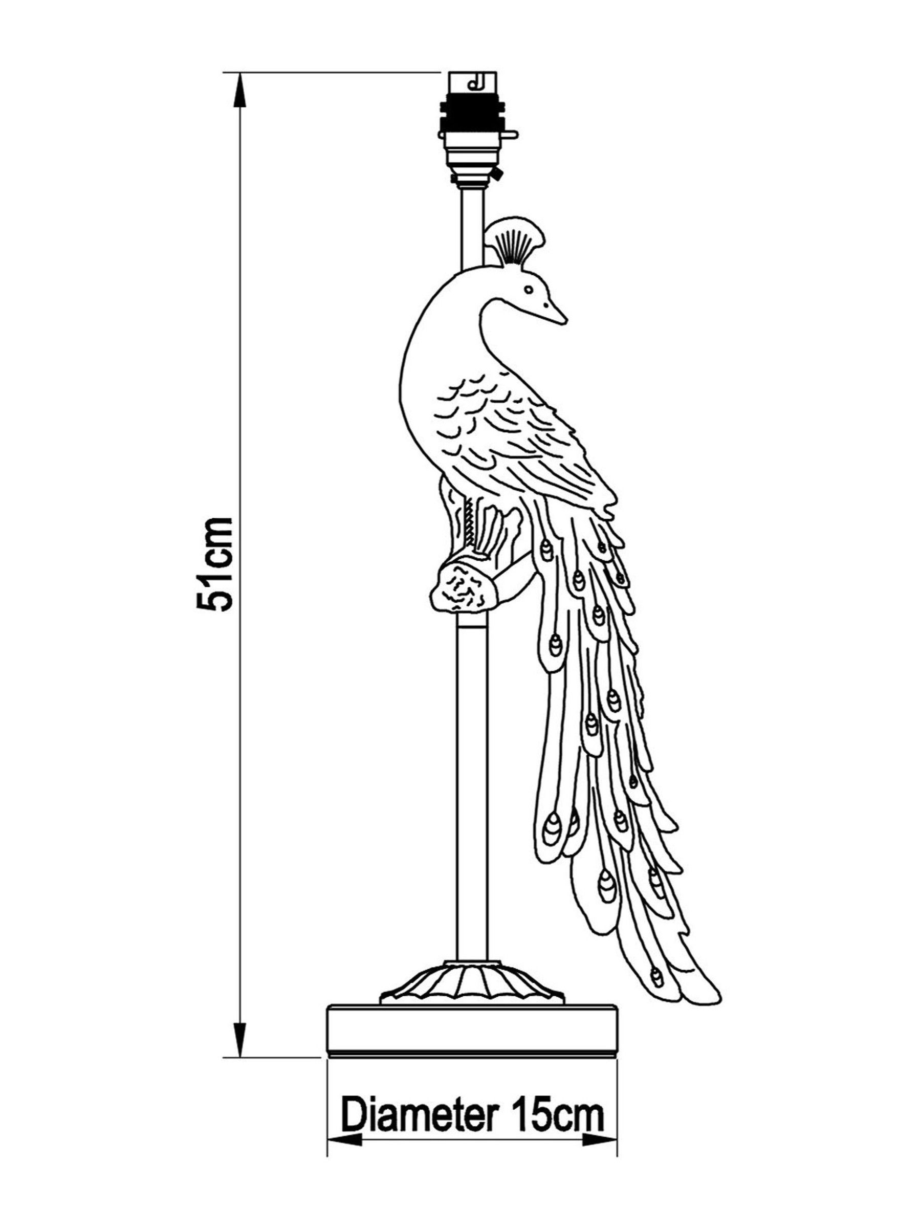 Buy Brass Peacock Table Lamp Base from the Next UK online shop