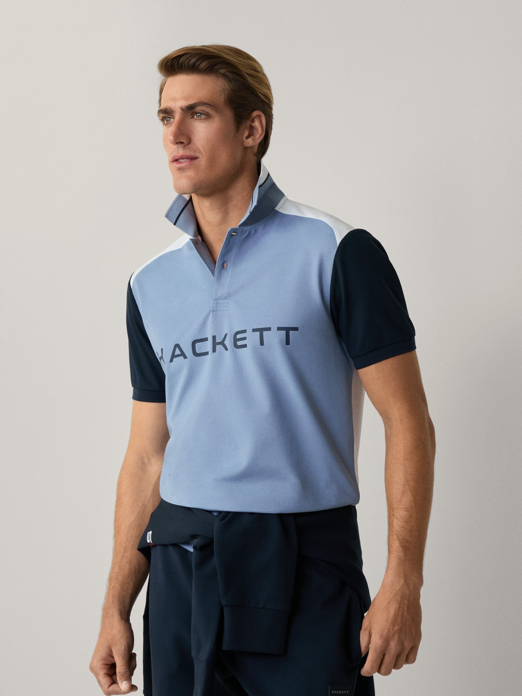 Buy Hackett Classic Fit Sport Stretch Piqué Polo from the Next UK ...