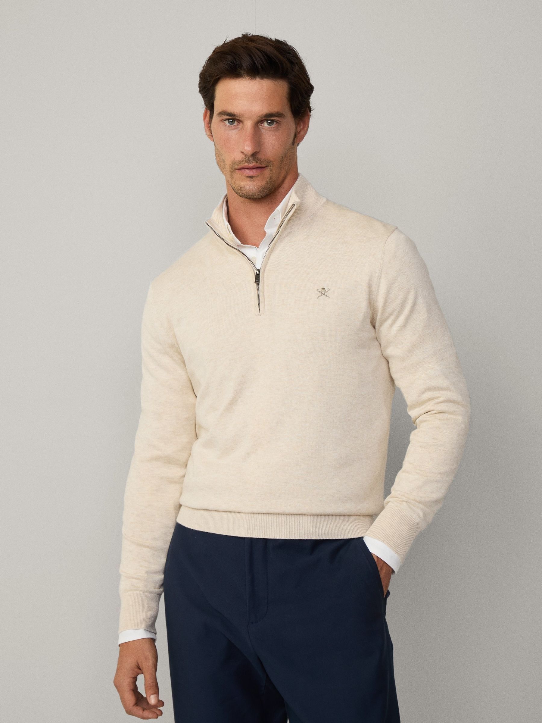 Buy Hackett Quarter Zip Jumper from the Next UK online shop