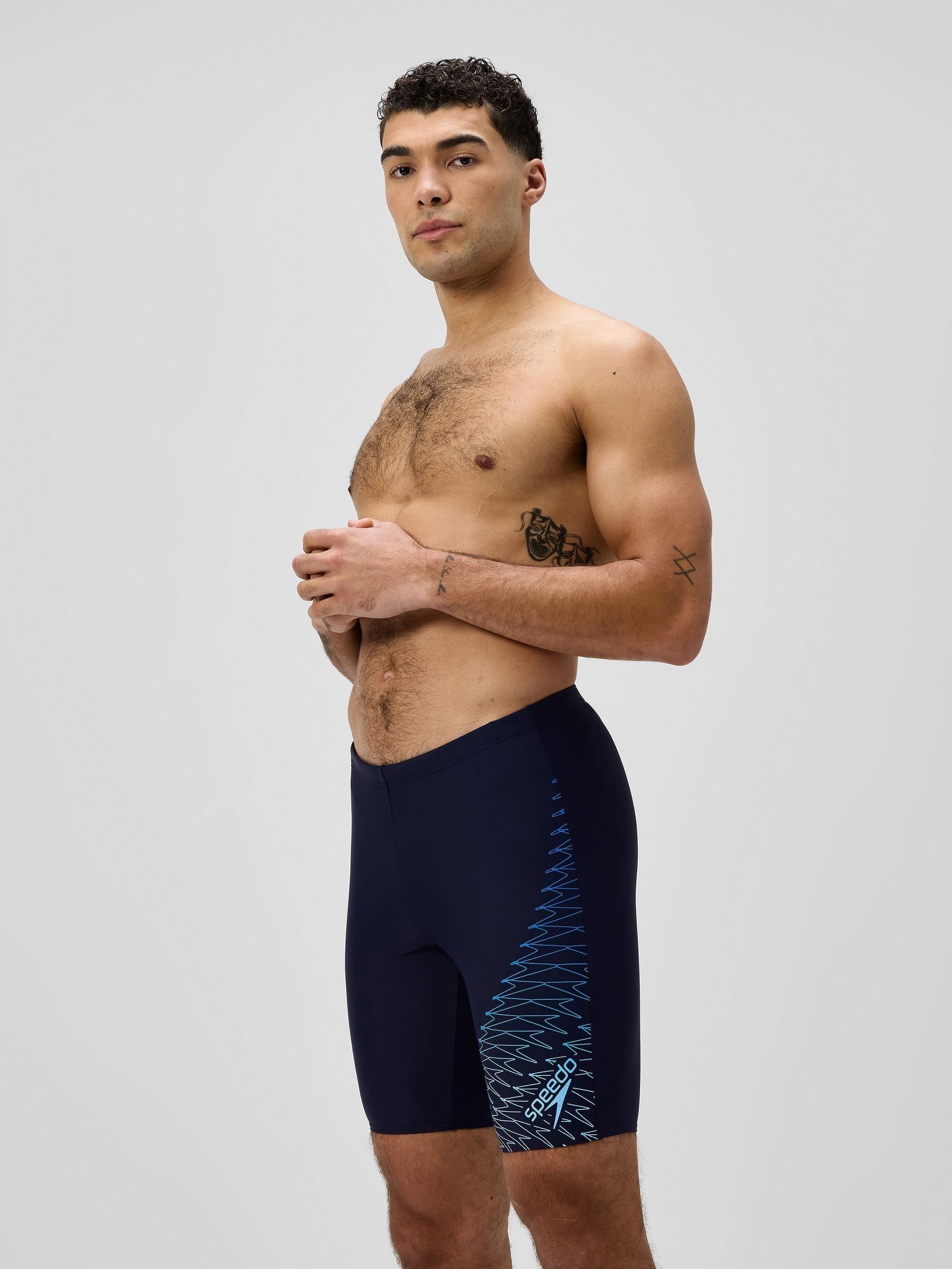 Buy Speedo Blue Medley Logo Jammer Swim Shorts from Next Cyprus