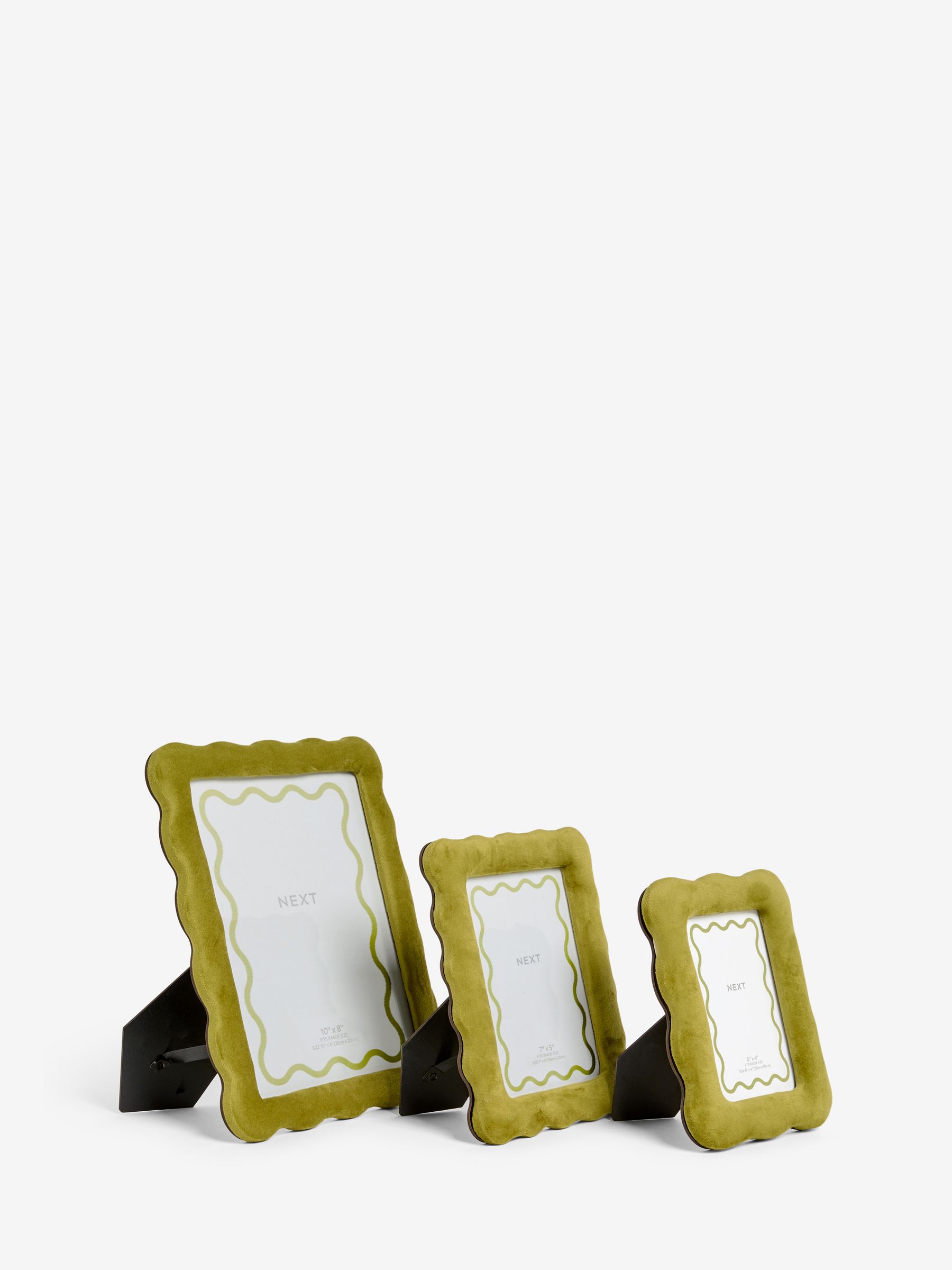 Buy Green Velvet Wiggle Photo Frame from Next Saudi Arabia