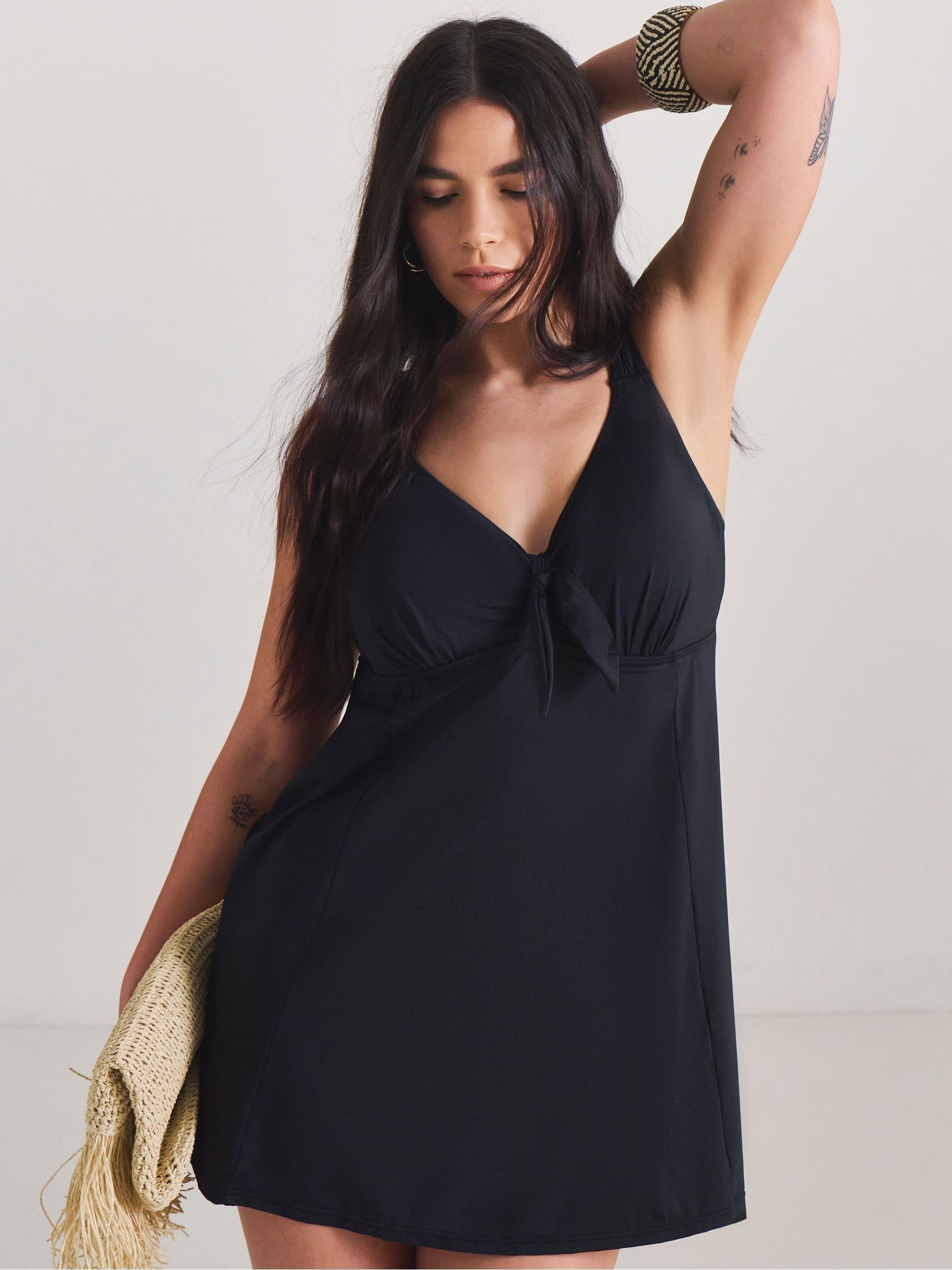 Buy Simply Be Black MAGISCULPT 360 Degree Shaping Swimdress from the ...