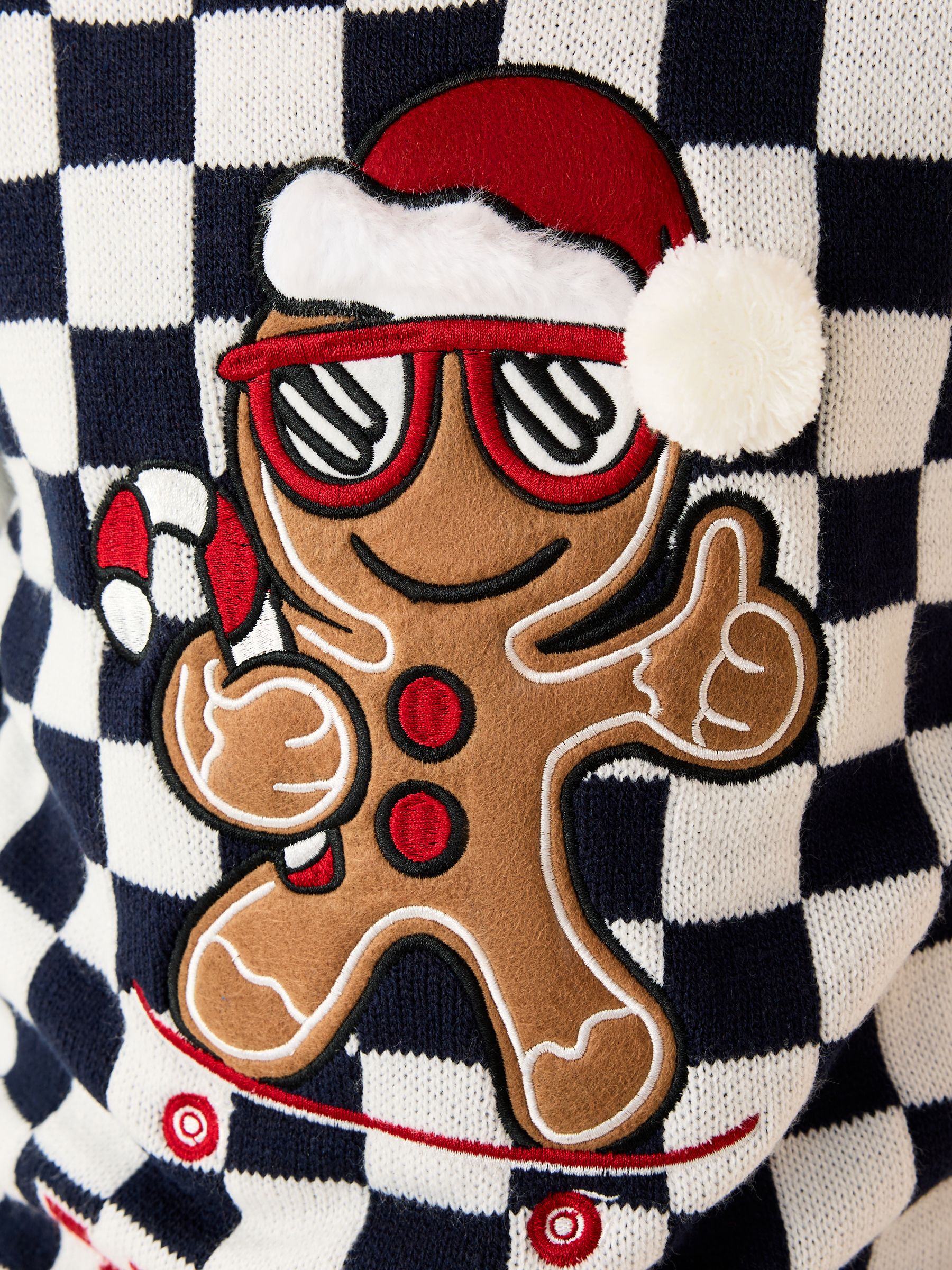 Buy Navy/White Gingerbread Christmas Jumper (3-16yrs) from Next Malta