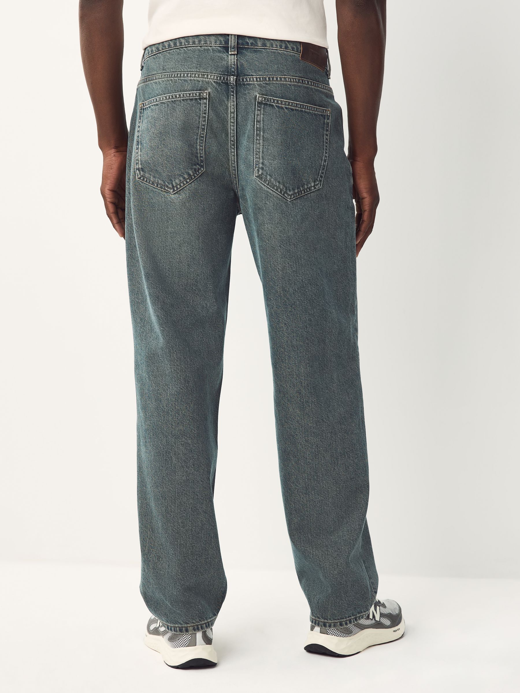 Buy Blue Dark Tint Relaxed Fit Vintage Wash Denim Jeans from the Next ...