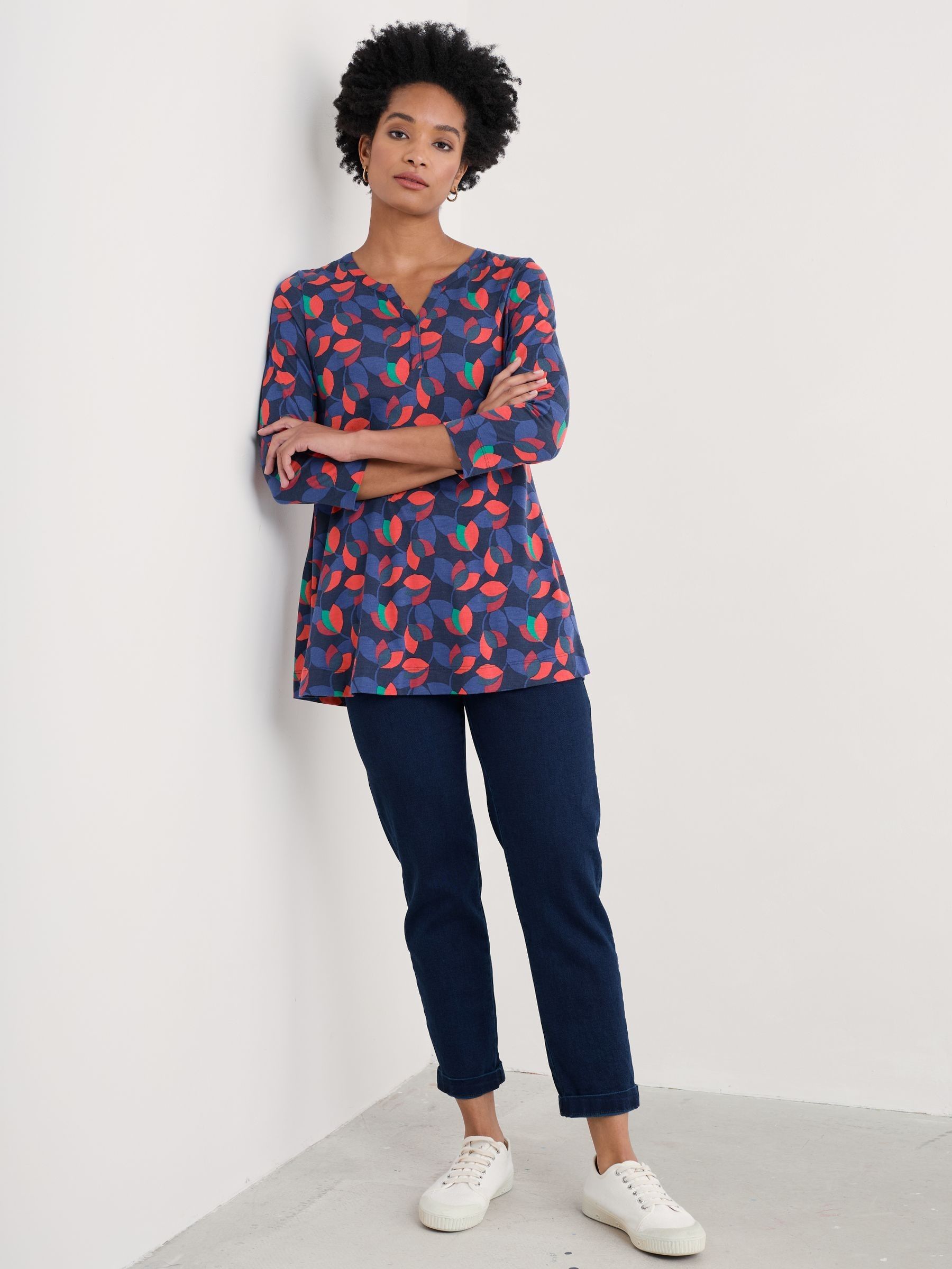 Buy Seasalt Cornwall Blue Multi Risso Jersey Top from the Next UK ...