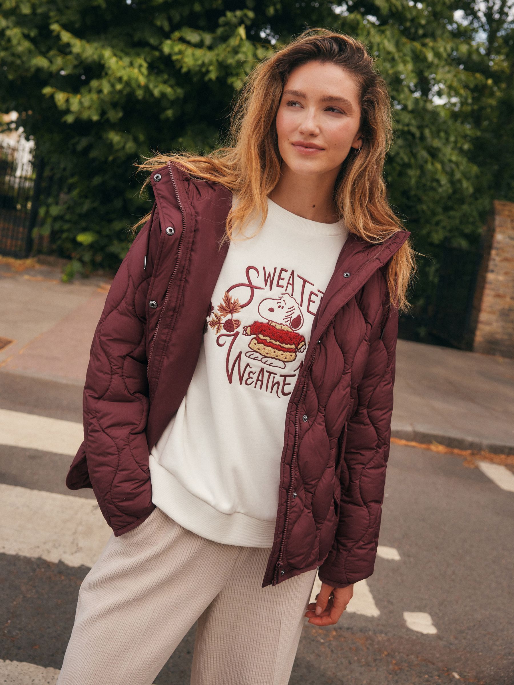 Buy Burgundy Red Lightweight Quilted Jacket from Next Lithuania
