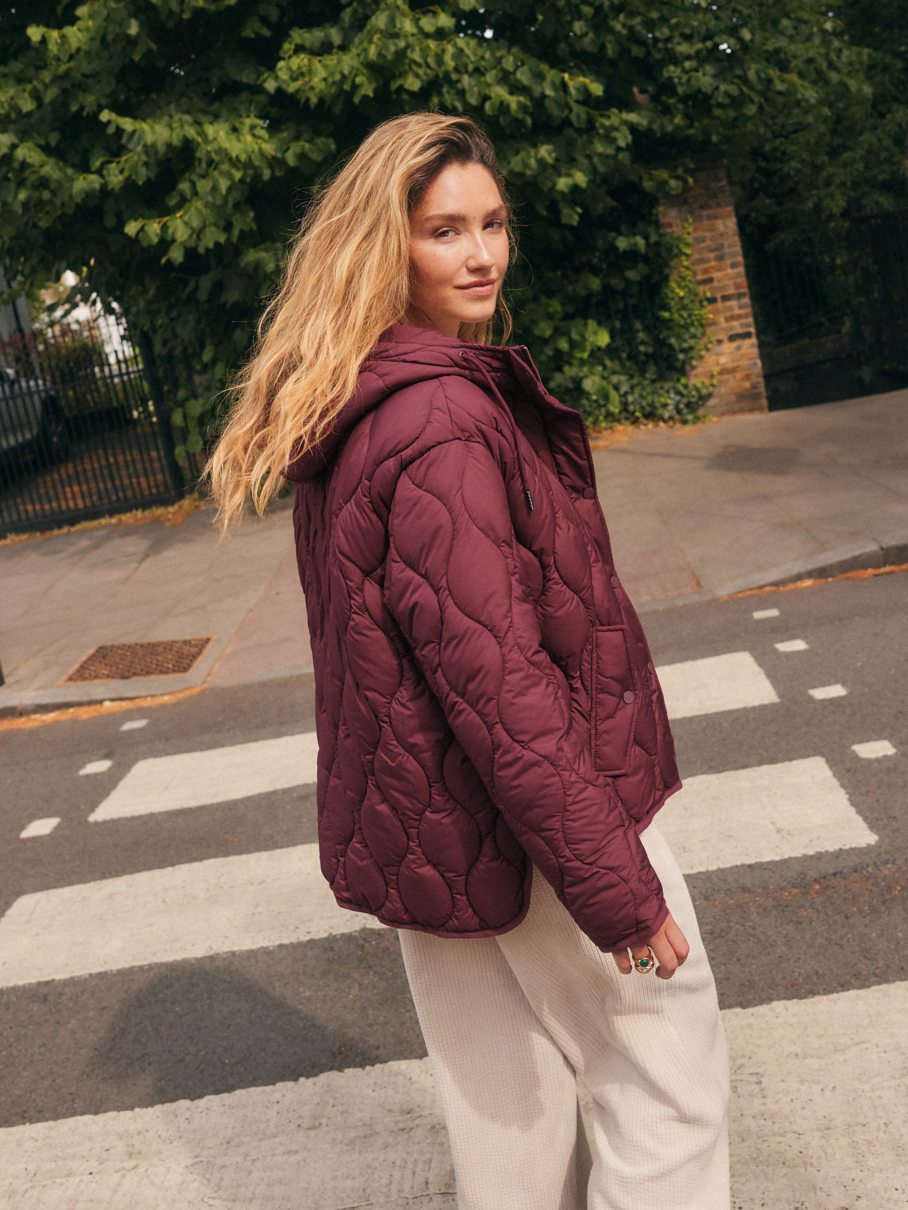 Buy Burgundy Red Lightweight Quilted Jacket from the Next UK online shop