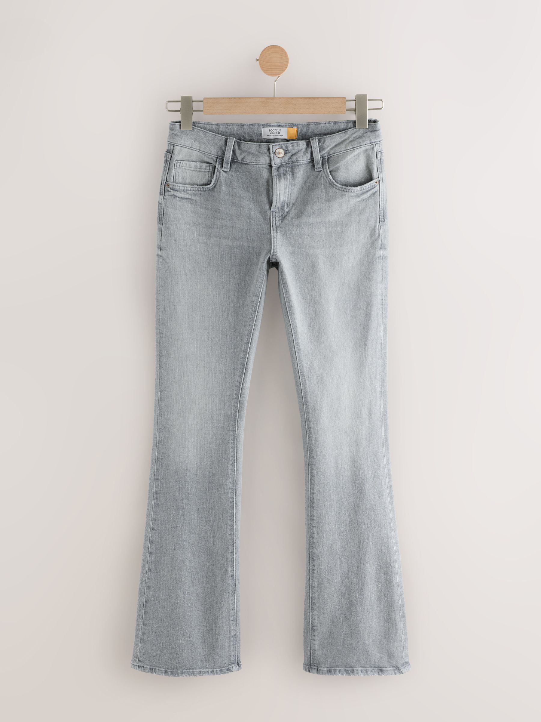 Buy Grey Low Rise Bootcut Jeans from the Next UK online shop