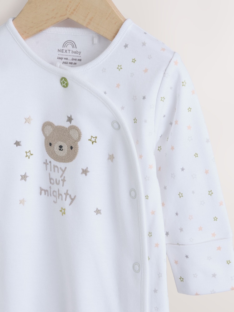 Buy White Anthony Nolan Tiny but Mighty Charity Sleepsuit (0-6mths) from Next Australia
