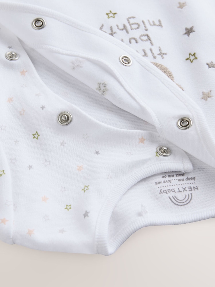 Buy White Anthony Nolan Tiny but Mighty Charity Sleepsuit (0-6mths) from Next Australia