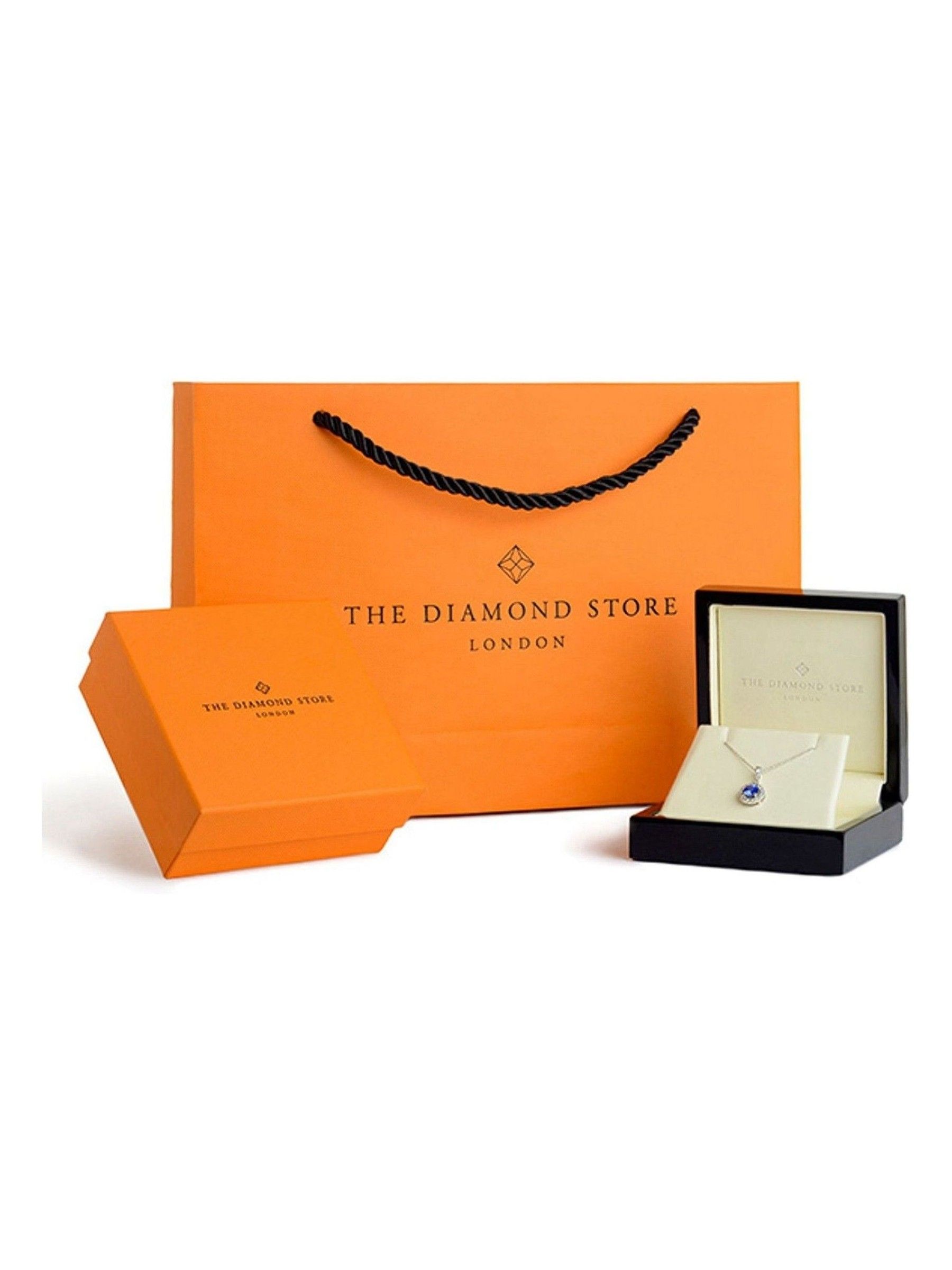 Buy The Diamond Store Blue 9K Yellow Gold Tone Sapphire 4 x 2mm And ...