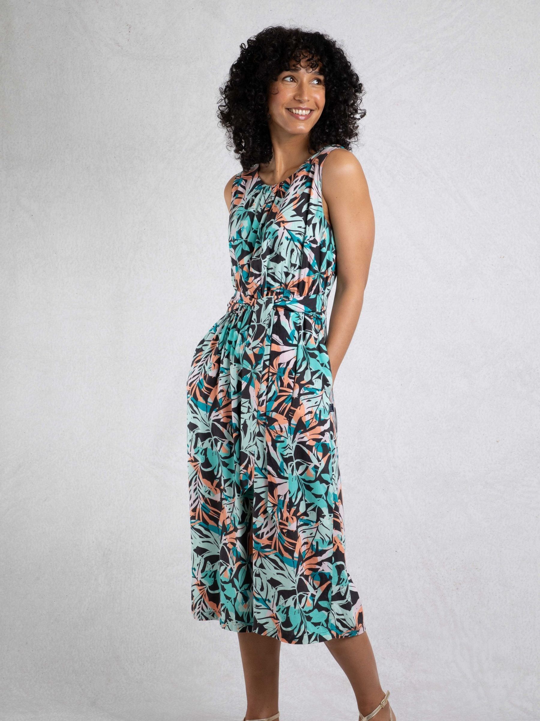 Buy Weird Fish Blue Nalani Viscose Printed Jumpsuit from Next Italy