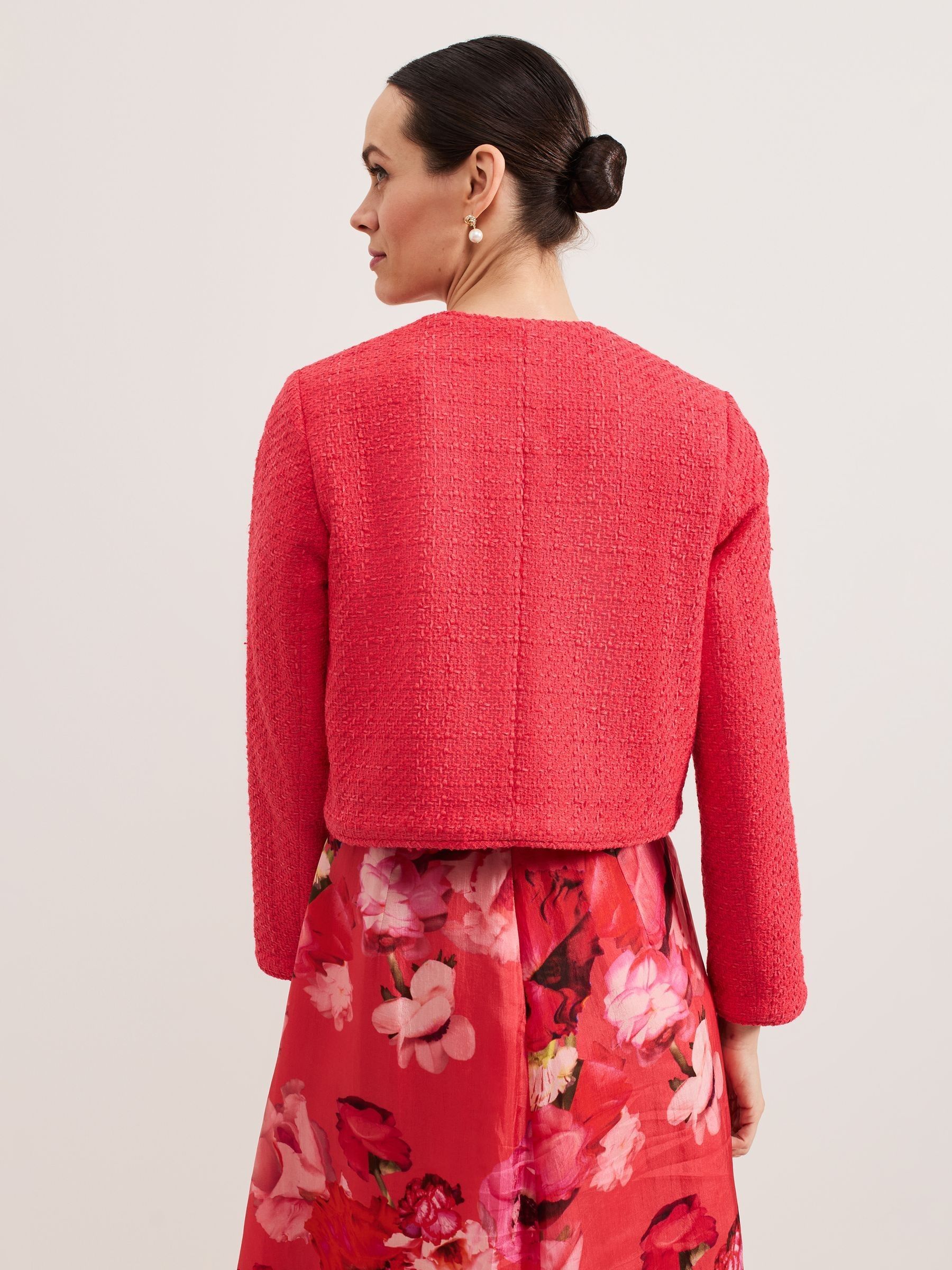 Buy Phase Eight Pink Ripley Boucle Jacket from the Next UK online shop